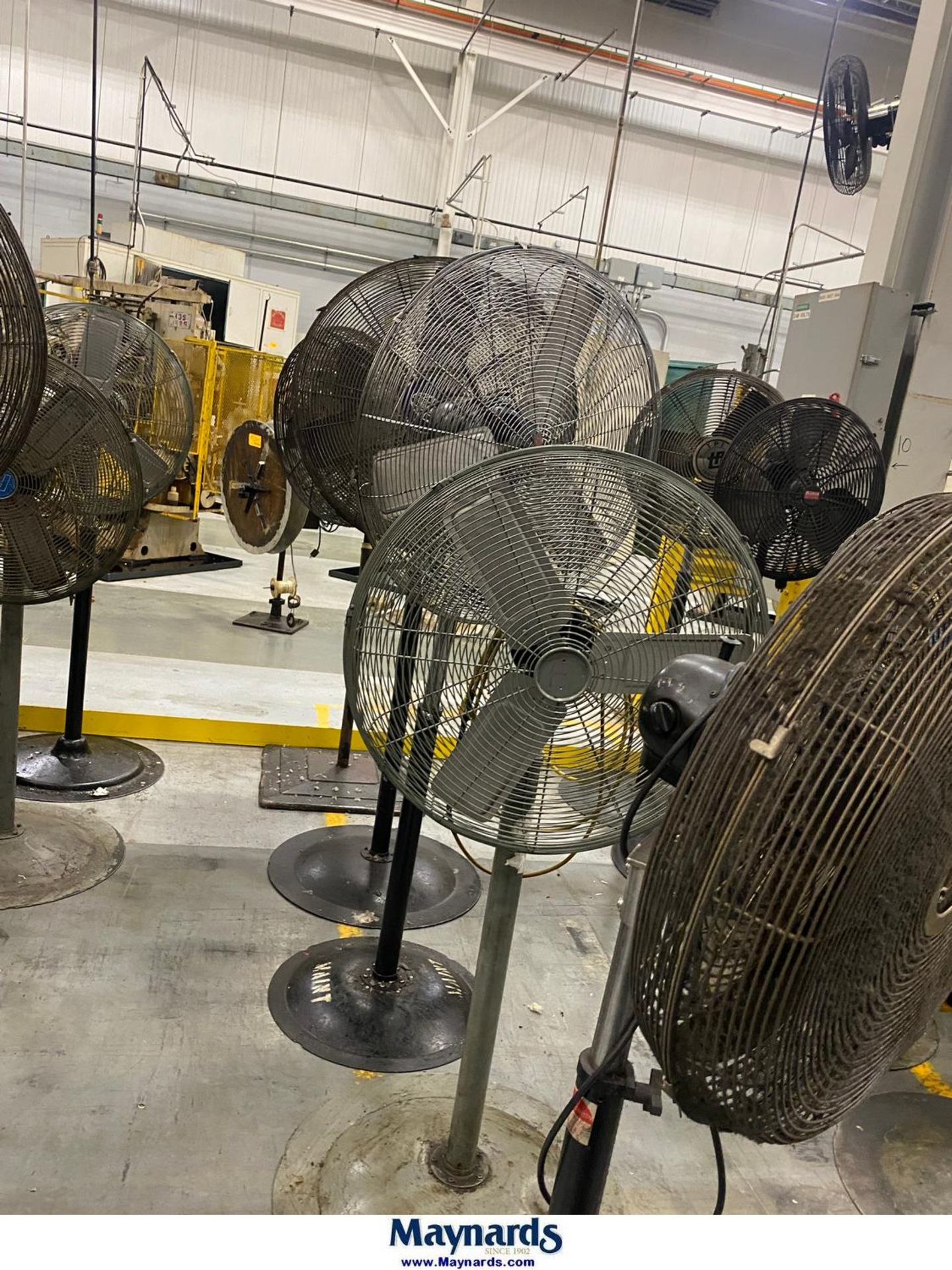 Shop fans (1) Lot of (6) 24'' Shop fans
