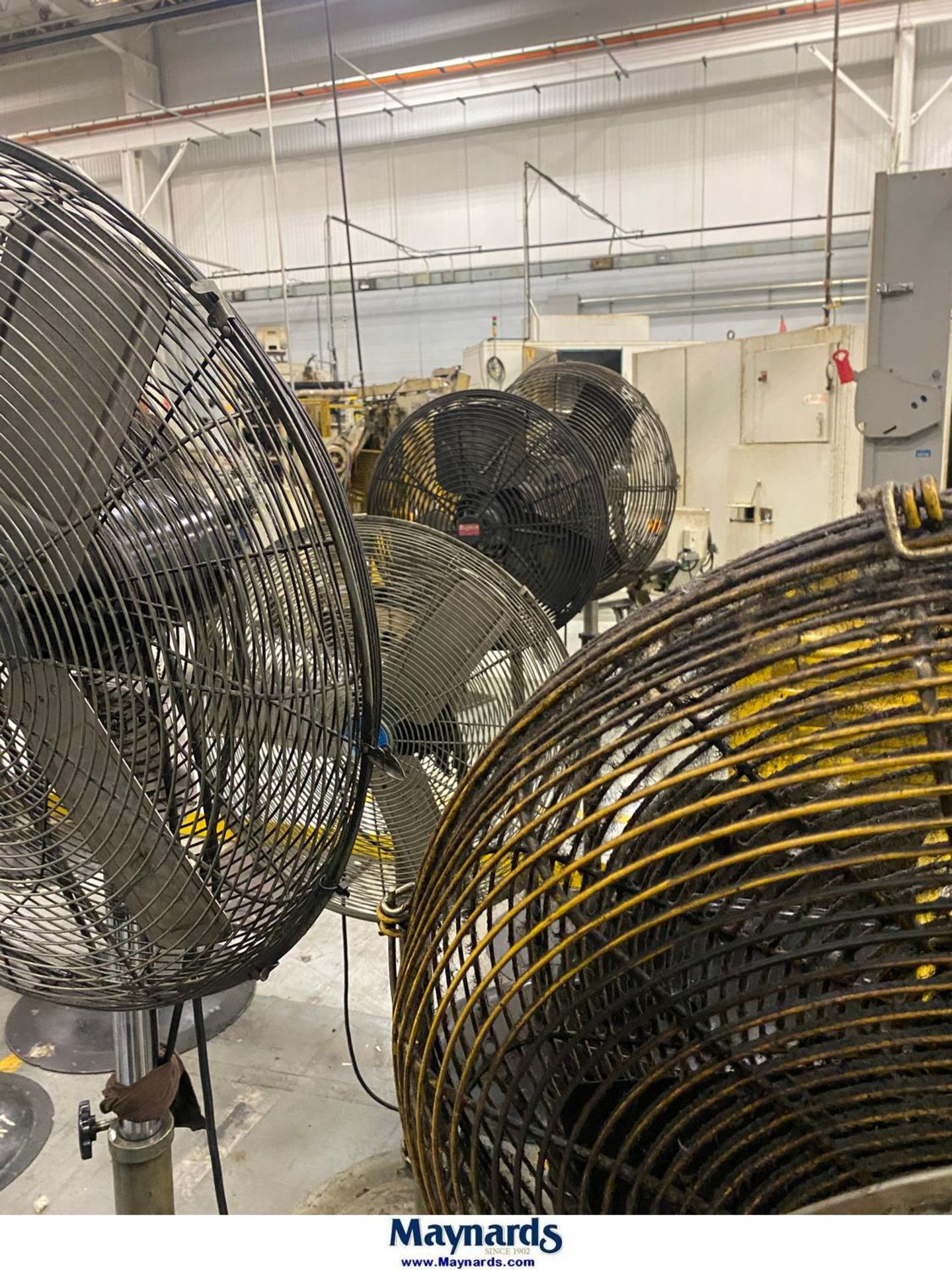 Shop fans (1) Lot of (8) 24'' Shop fans