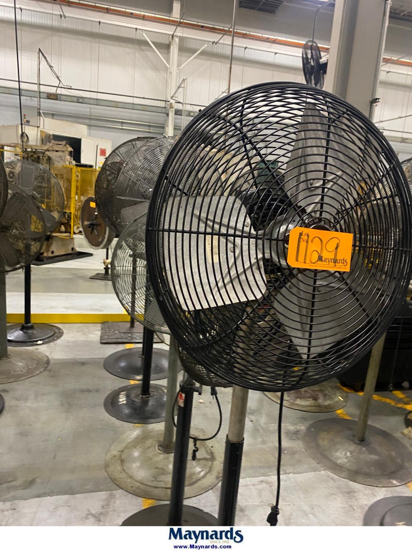 Shop fans (1) Lot of (6) 24'' Shop fans