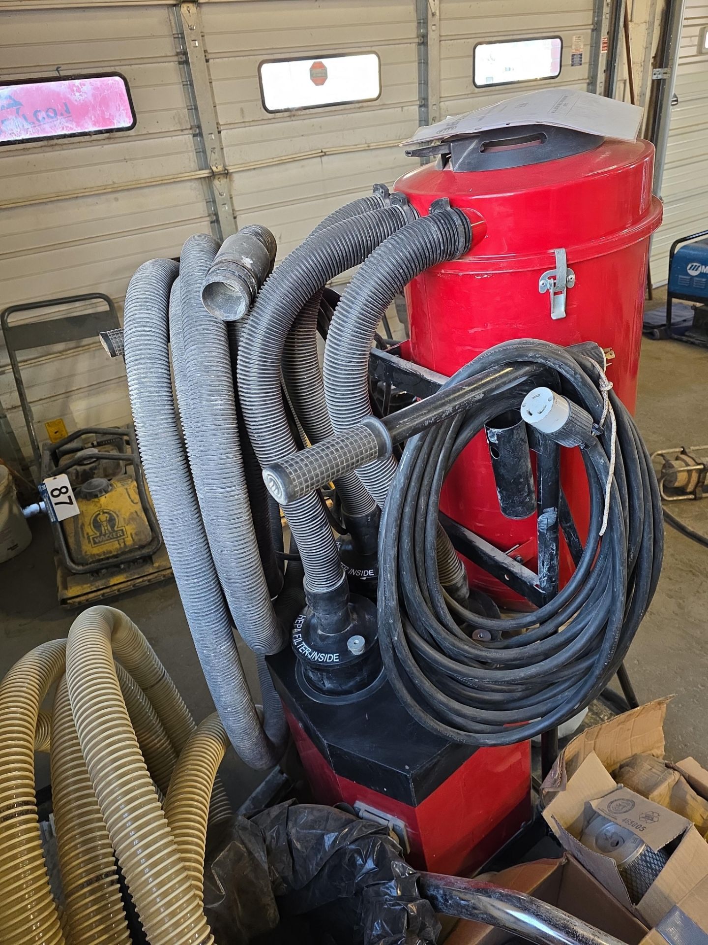Ermator S36 industrial dust extractor on mobile cart. Hours not ...