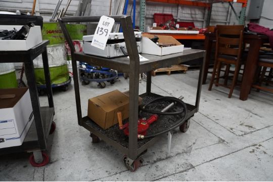 (5) STEEL SHOP CARTS, *LATE PICK UP, CARTS ONLY NO CONTENTS*