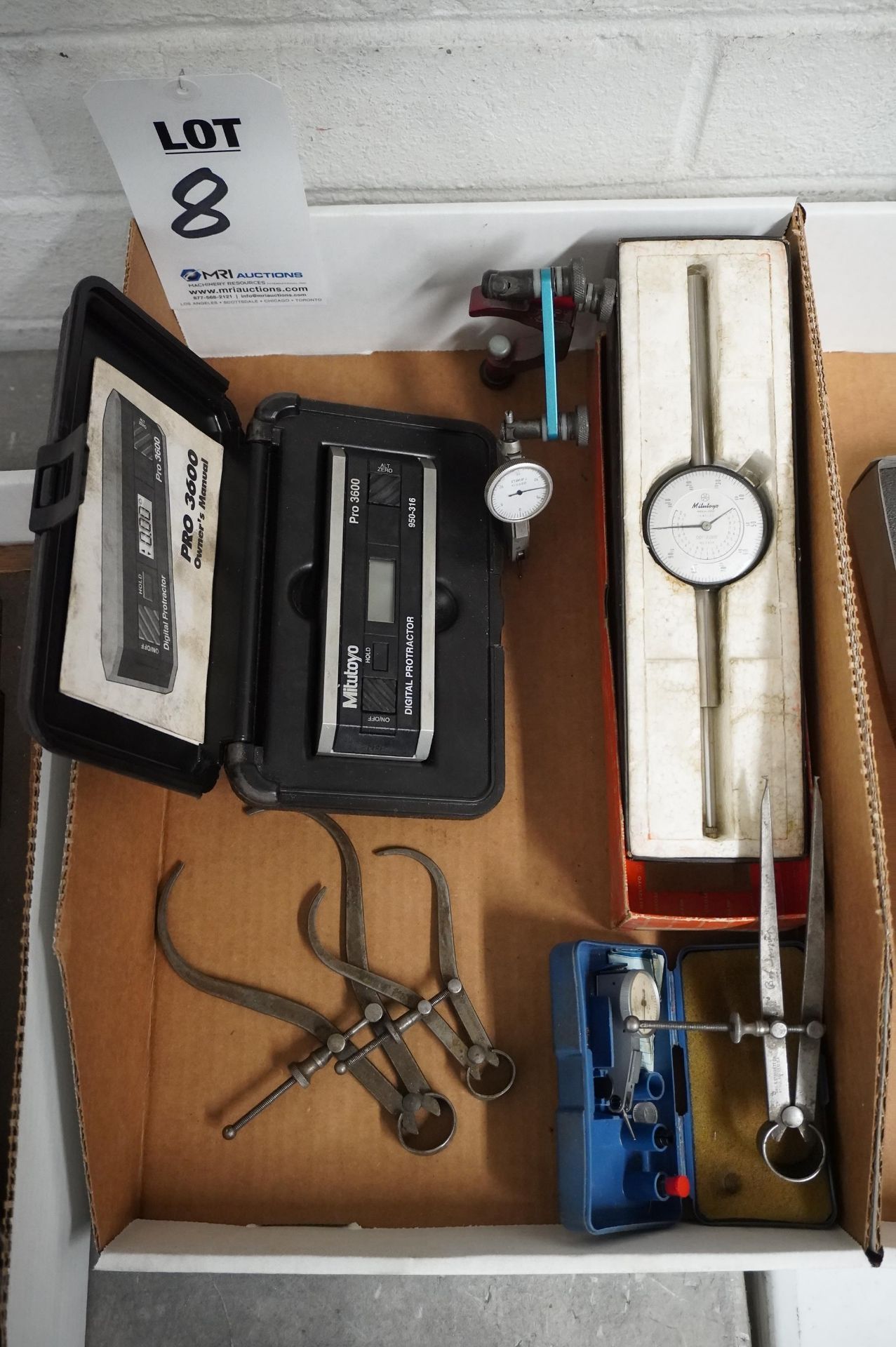 (2 BOXES) TO INCLUDE BUT NOT LIMITED TO: MITUTOYO DIAL INDICATORS ...