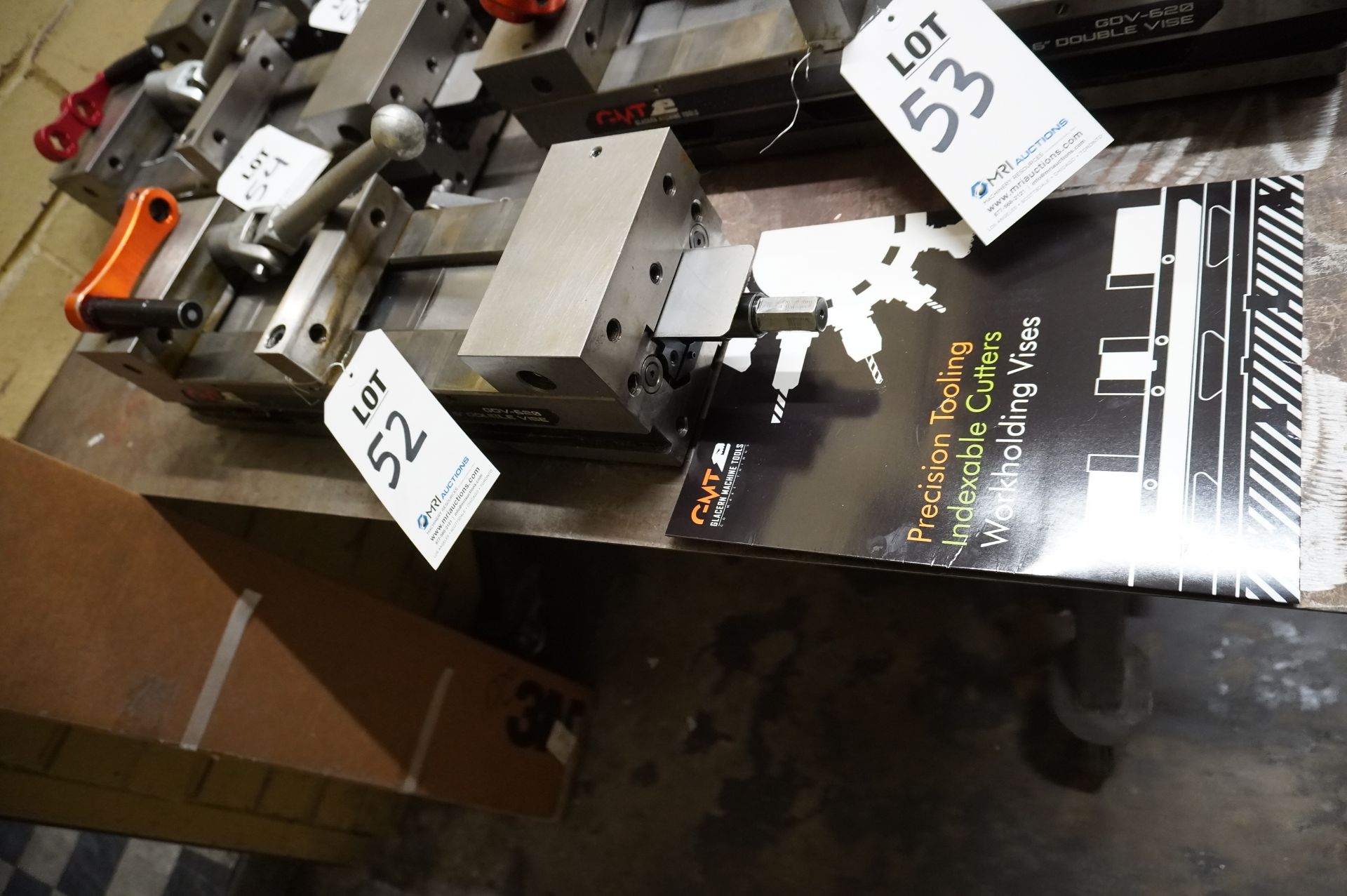GLACERN GDV-620 6" DOUBLE STATION MACHINE VISE, WITH GLACERN SPEED ...