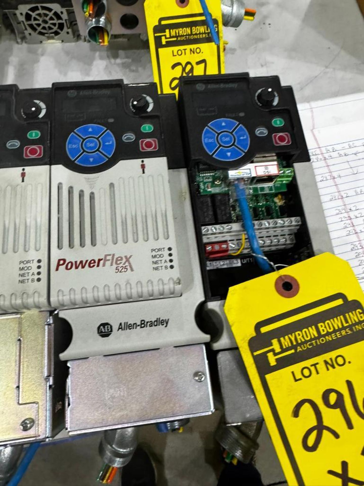 (3x) Allen Bradley PowerFlex 525 AC Drives
