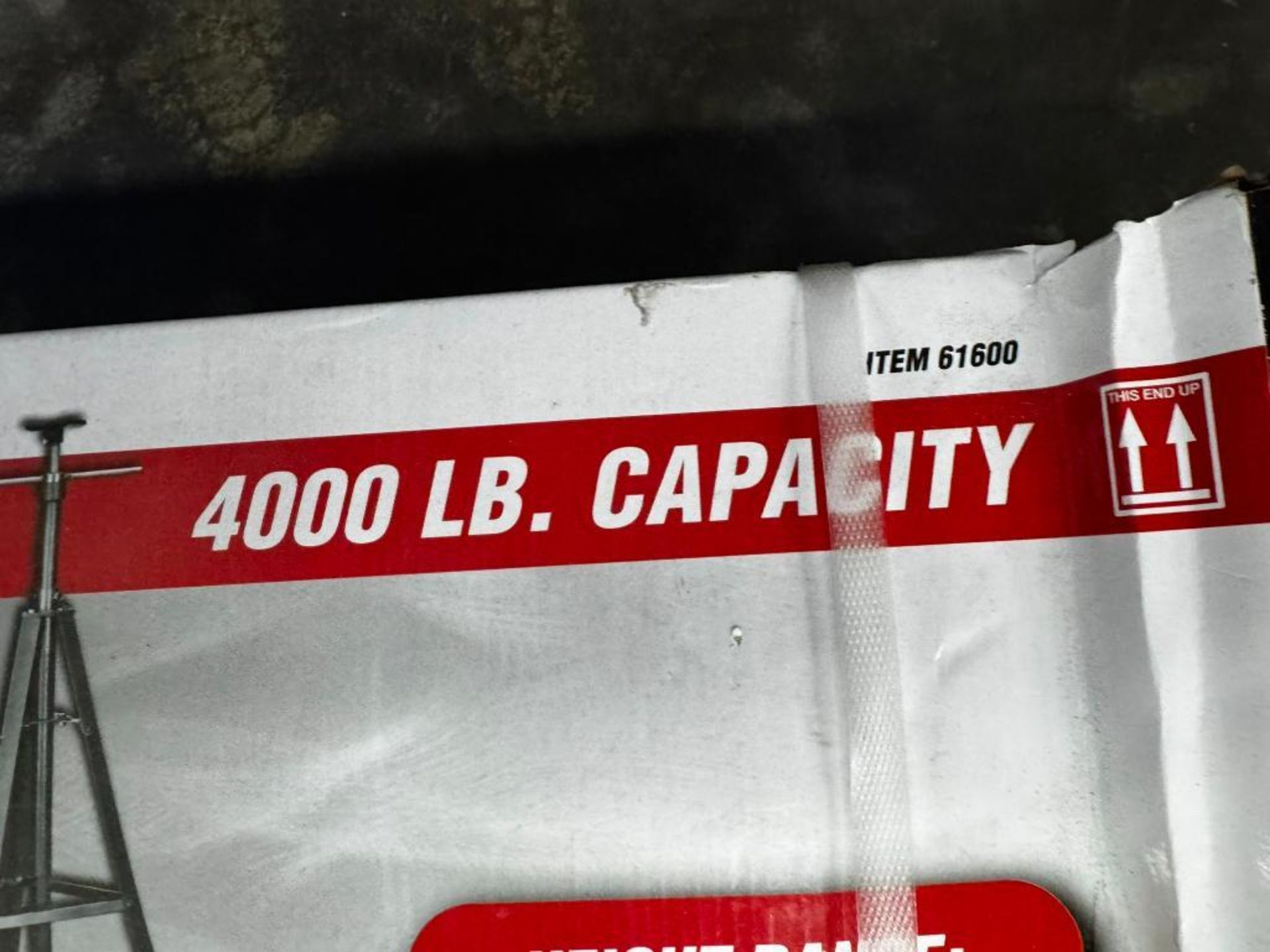 (NEW) Pittsburgh 2-Ton Under Hoist Safety Stand, 4,000 LB. Cap., Height ...