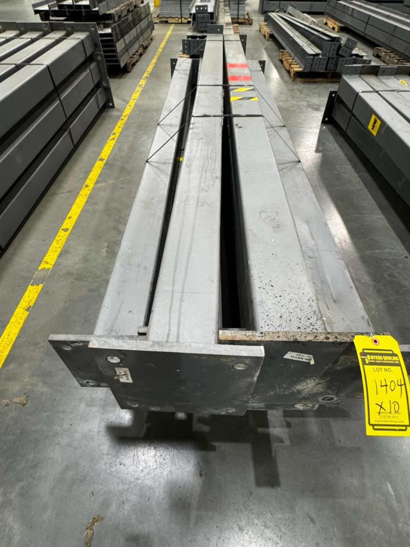 { Choice of lots: 1403, 1404 (P) } (10x) Steel Columns, 11' Long X 6" X ...