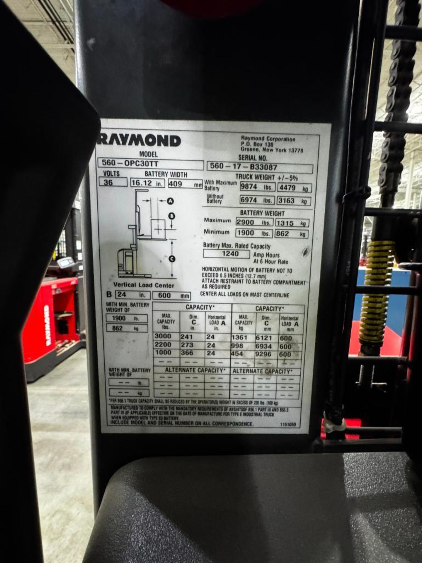 2017 Raymond 3,000 LB. Order Picker, 366" Lift Height, IWarehouse ...