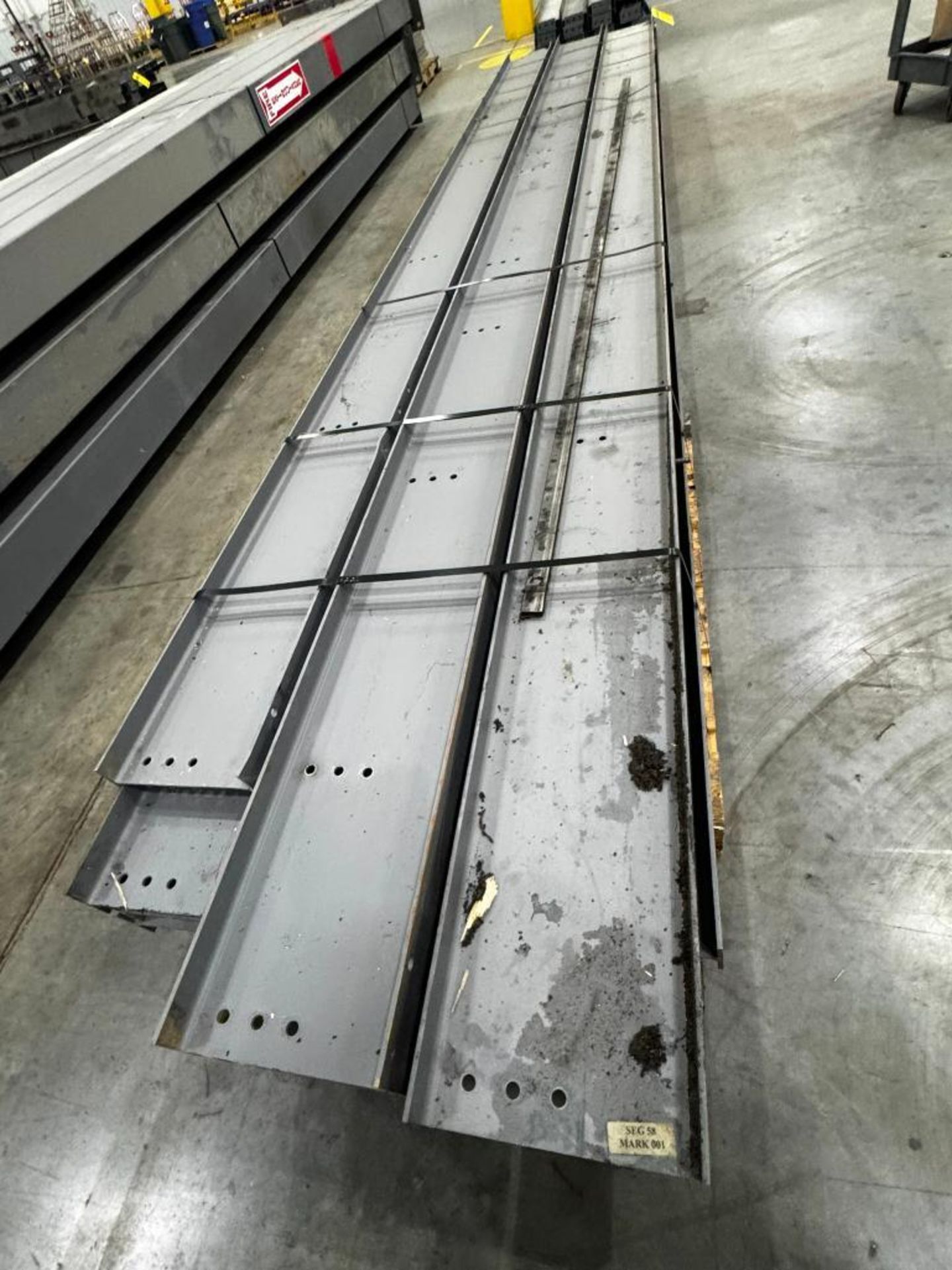 (10x) Steel I Beams in Assorted Sizes, 19' 6" to 14'2" Long X 1'