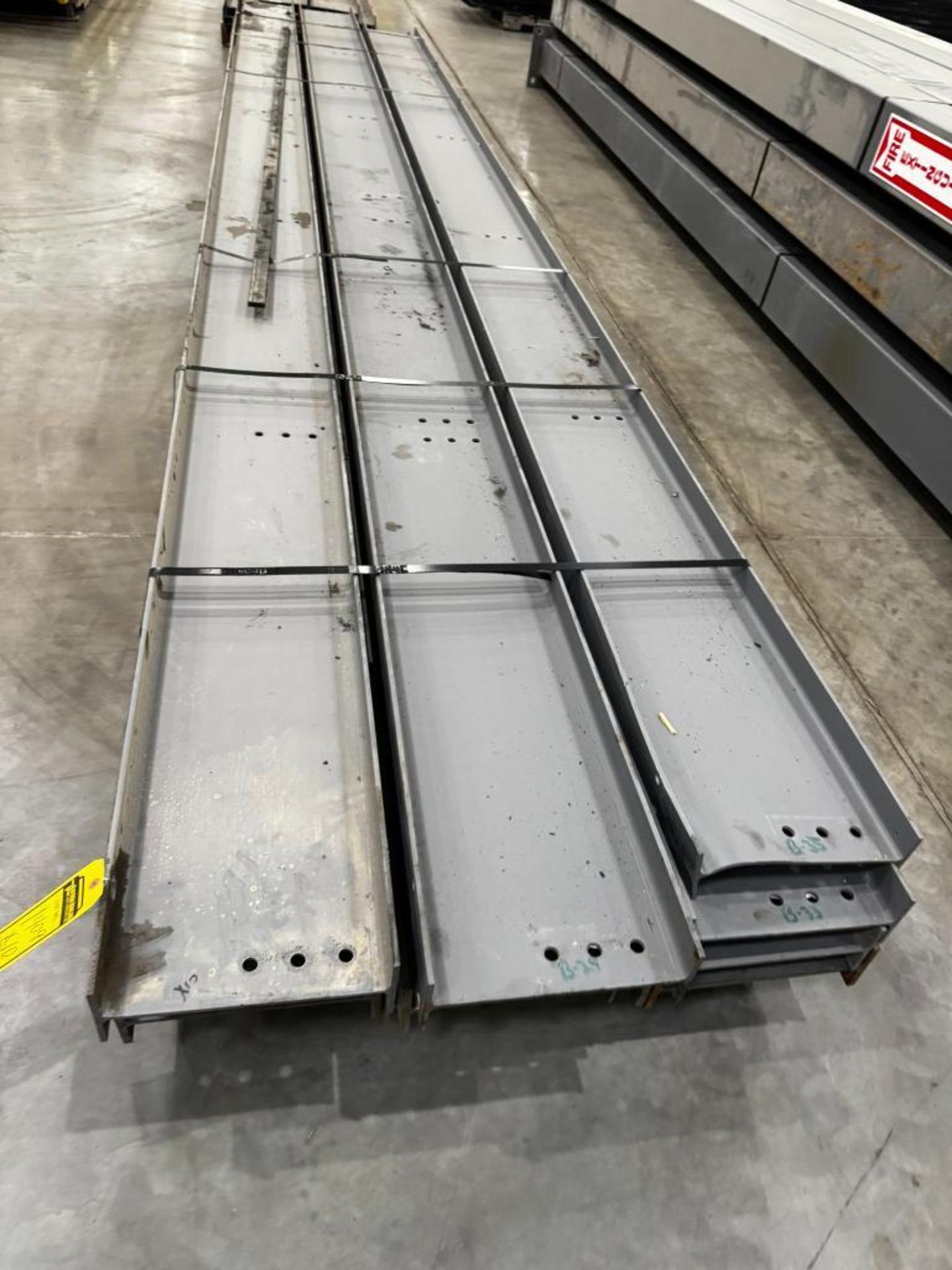 (10x) Steel I Beams in Assorted Sizes, 19' 6" to 14'2" Long X 1'