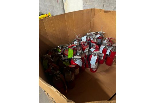 Gaylord Box of Fire Extinguishers