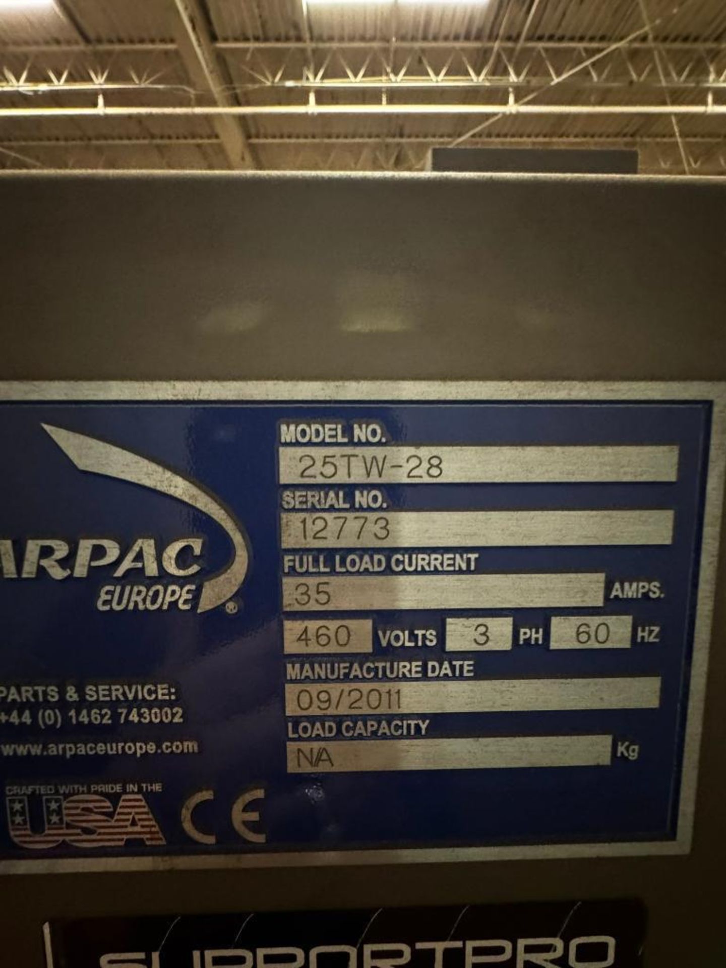 Arpac Shrink Wrapper Machine Bundles and Heat Tunnel, 3-Phase, 460 Volt ...