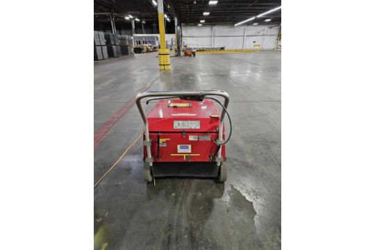 Factory Cat Walk-Behind Floor Sweeper, Model 34, S/N 34-10906