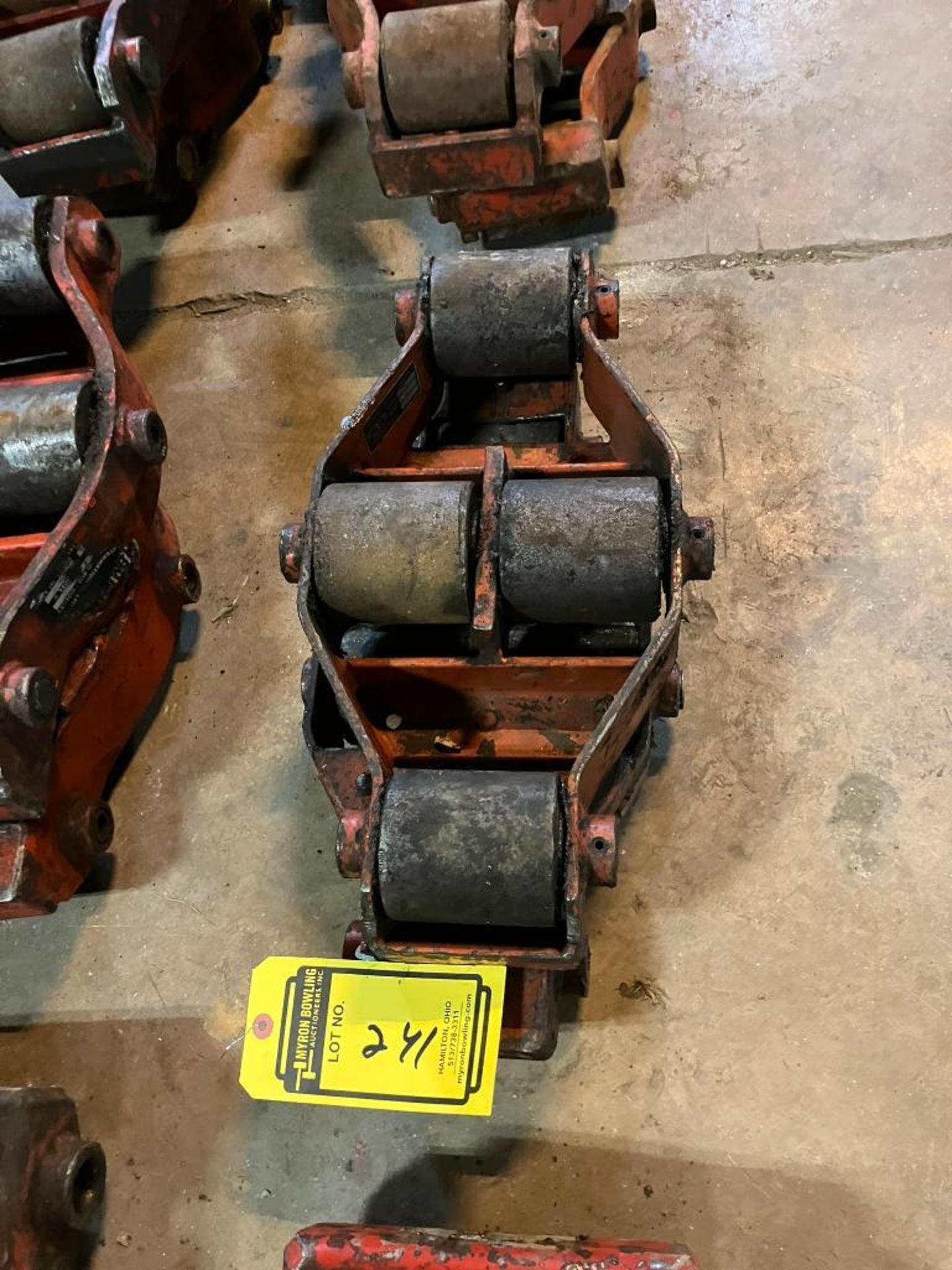 (2) Heavy Haul 15-Ton Rigging Machine Moving Skates