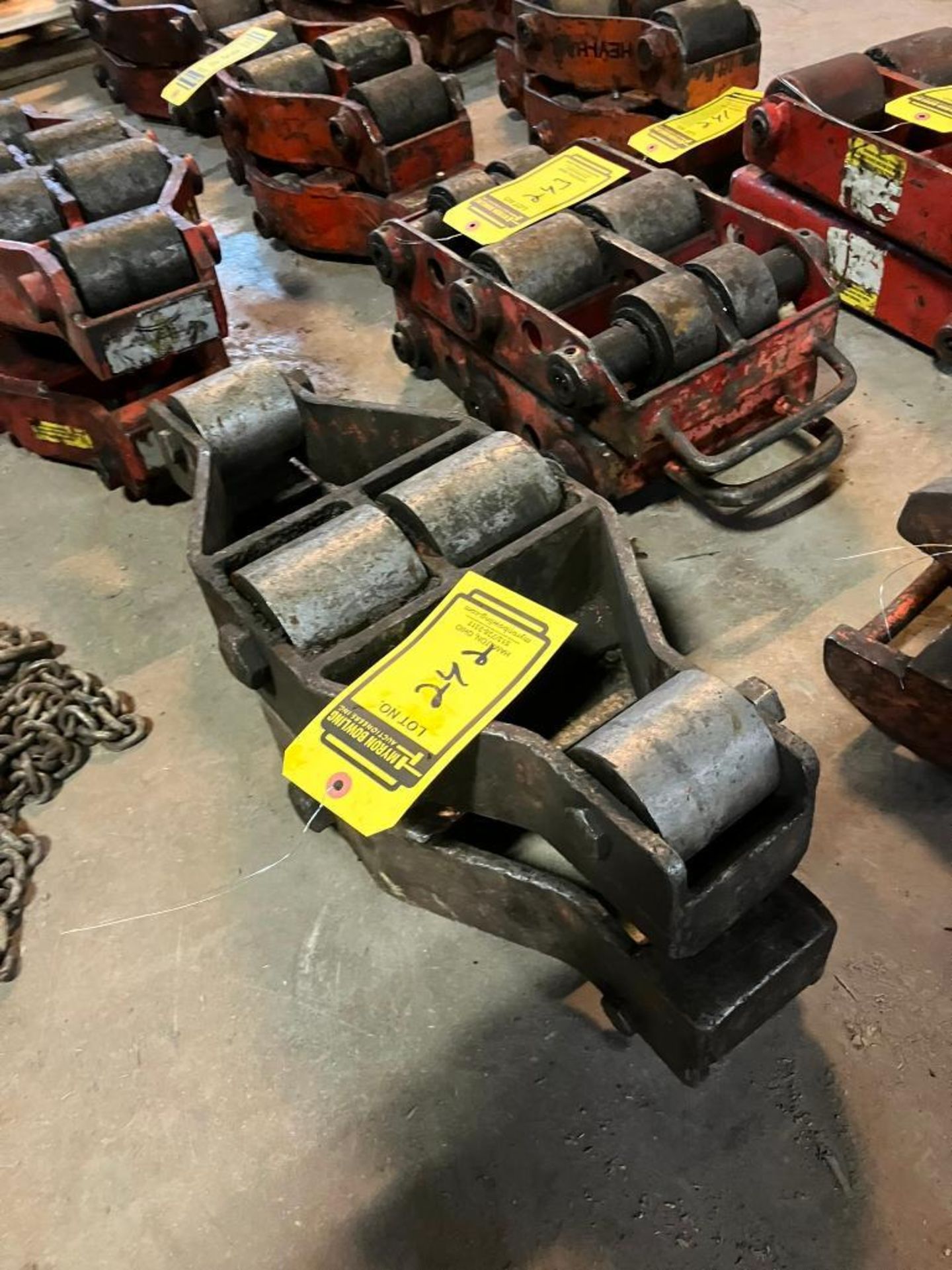 (2) Heavy Haul 15-Ton Rigging Machine Moving Skates