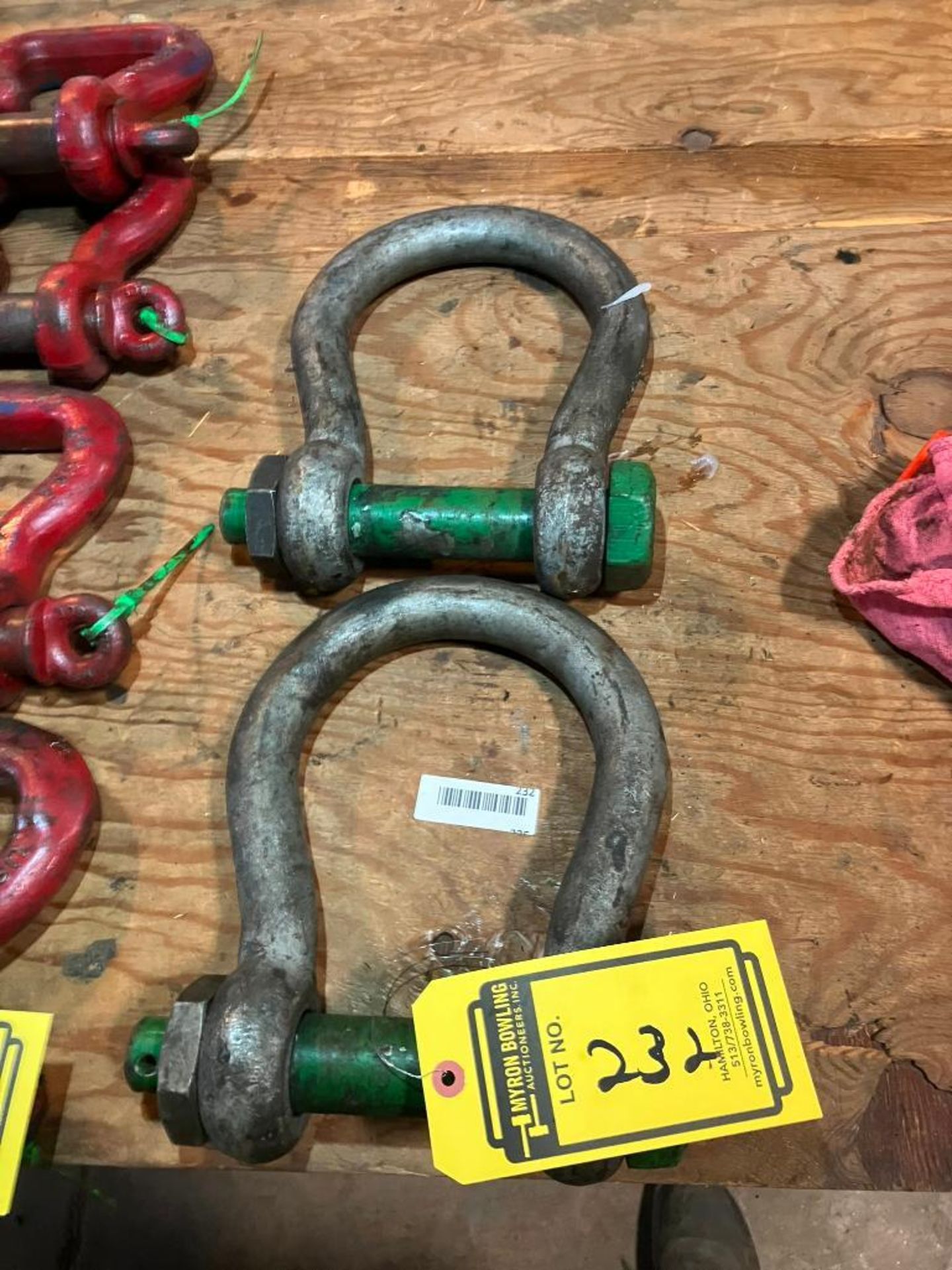 (2) 16-Ton Wide Mouth Shackles/ Clevis