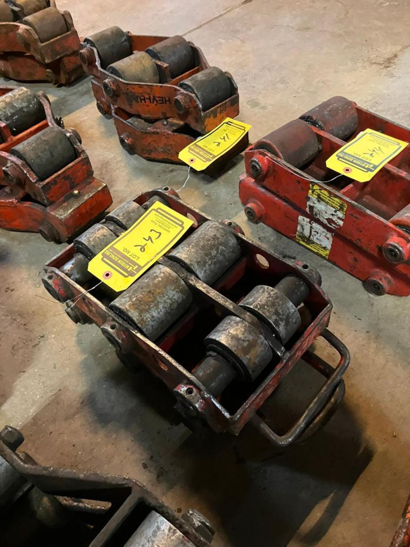 Heavy Haul Approx. 15-Ton Rigging Machine Moving Skates