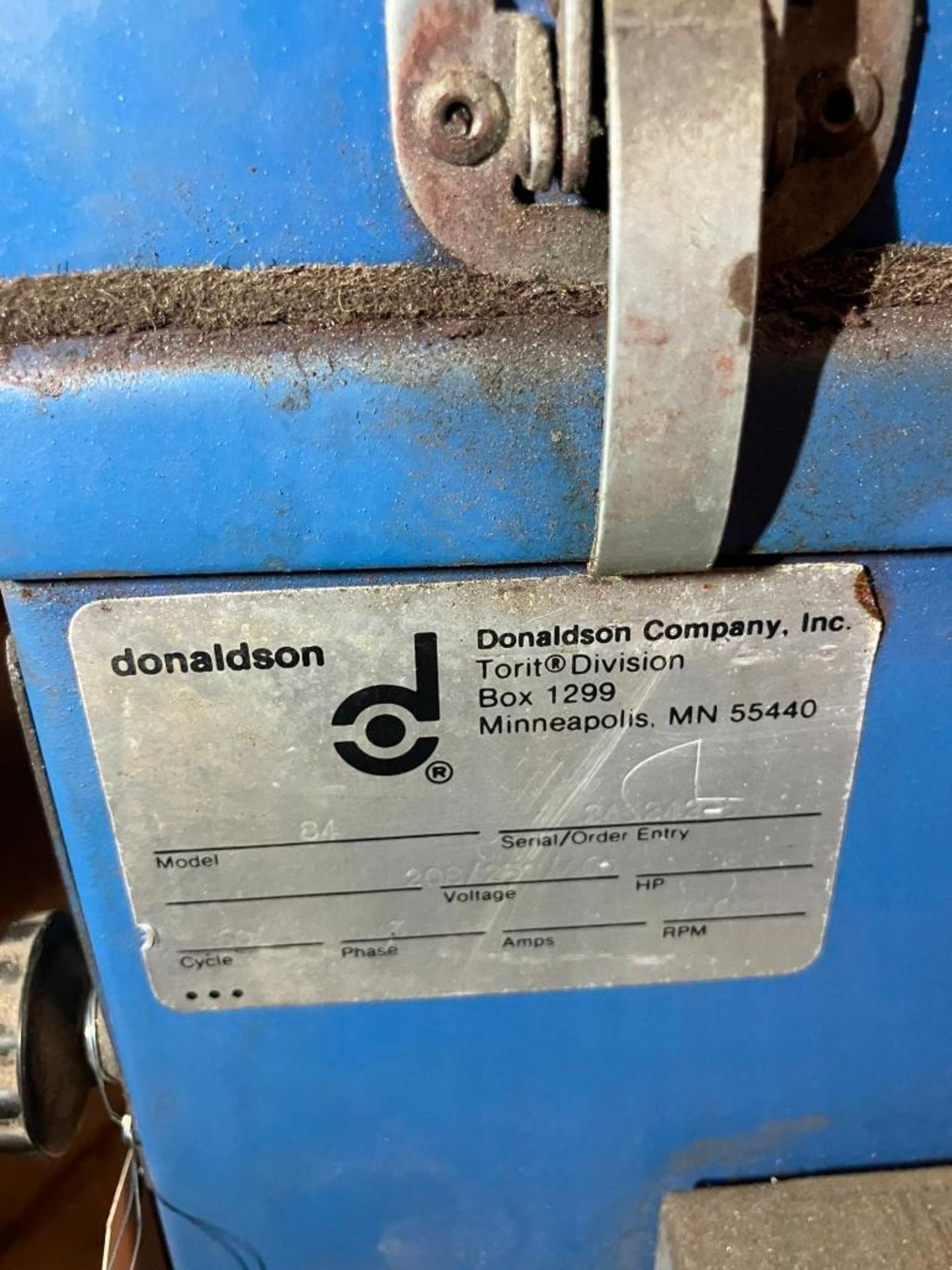 Donaldson Portable Dust Collector, Model 84, S/N 243242-5