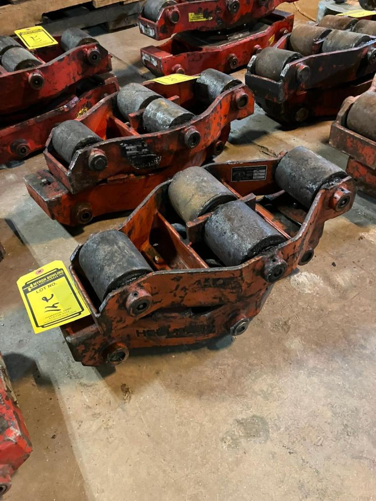 (2) Heavy Haul 15-Ton Rigging Machine Moving Skates