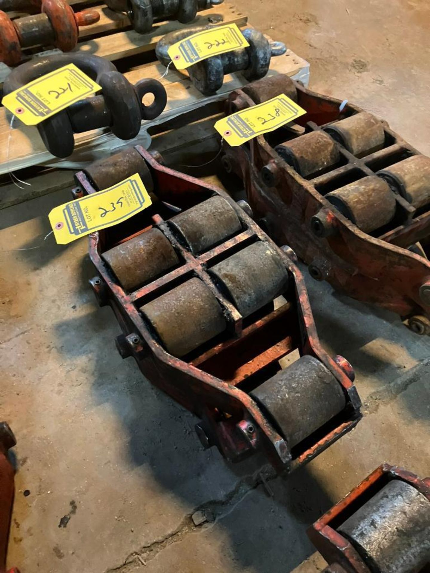 (2) Heavy Haul 37.5-Ton Rigging Machine Moving Skates