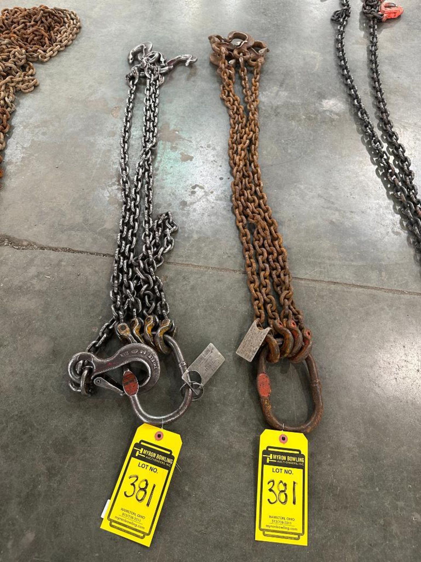 (2x) 4-Leg Rigging Spreader Chain, 3' x 9/32"