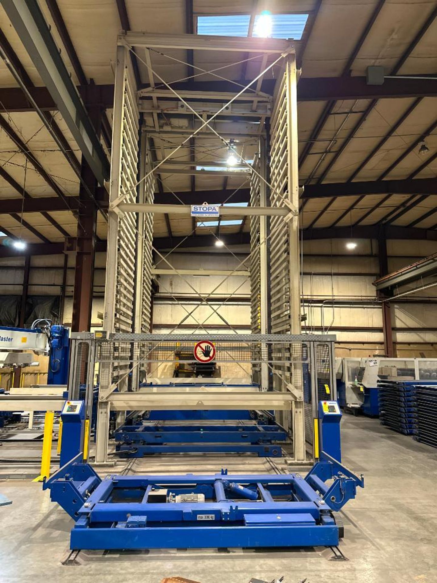 2006 Stopa Automated Tower Storage System, S/N 064126, 6,600-LB. Tray ...