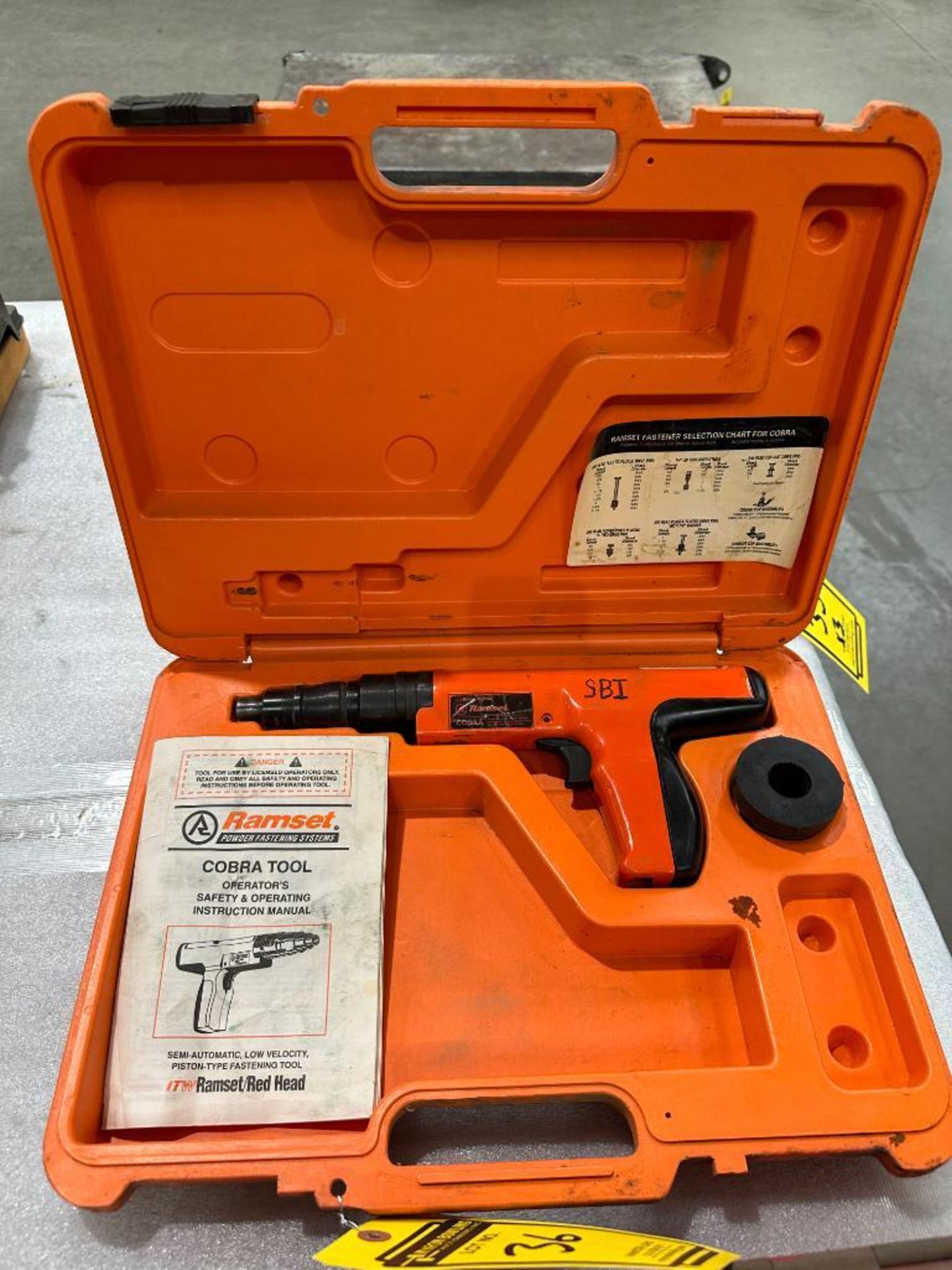{ Group of lots: 36, 37 } Ramset Cobra Powder Fastening System w/ Case