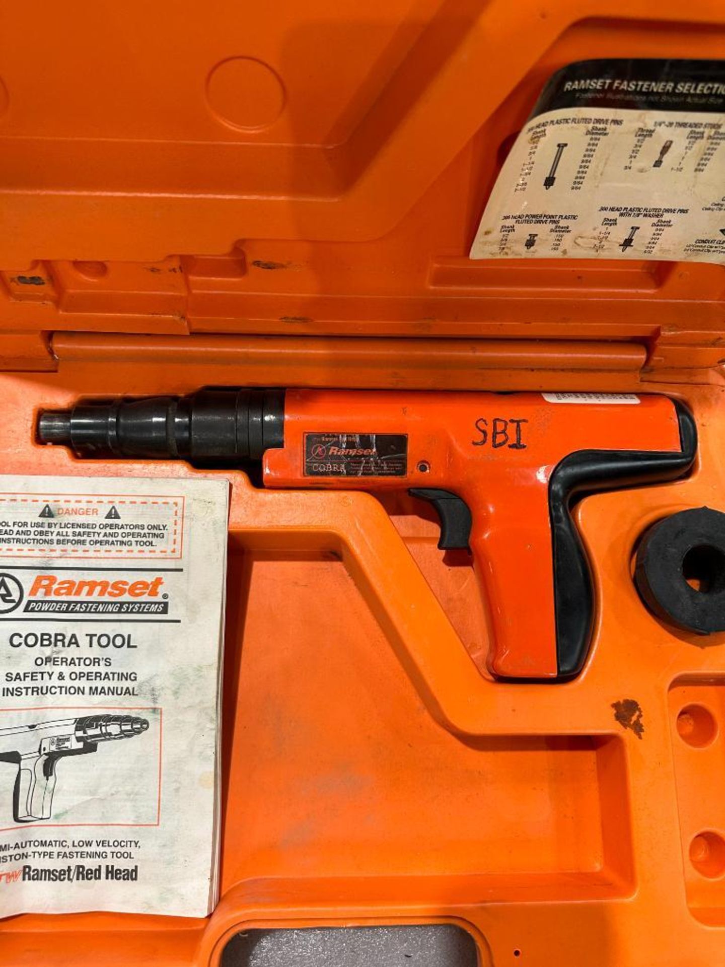 { Group of lots: 36, 37 } Ramset Cobra Powder Fastening System w/ Case