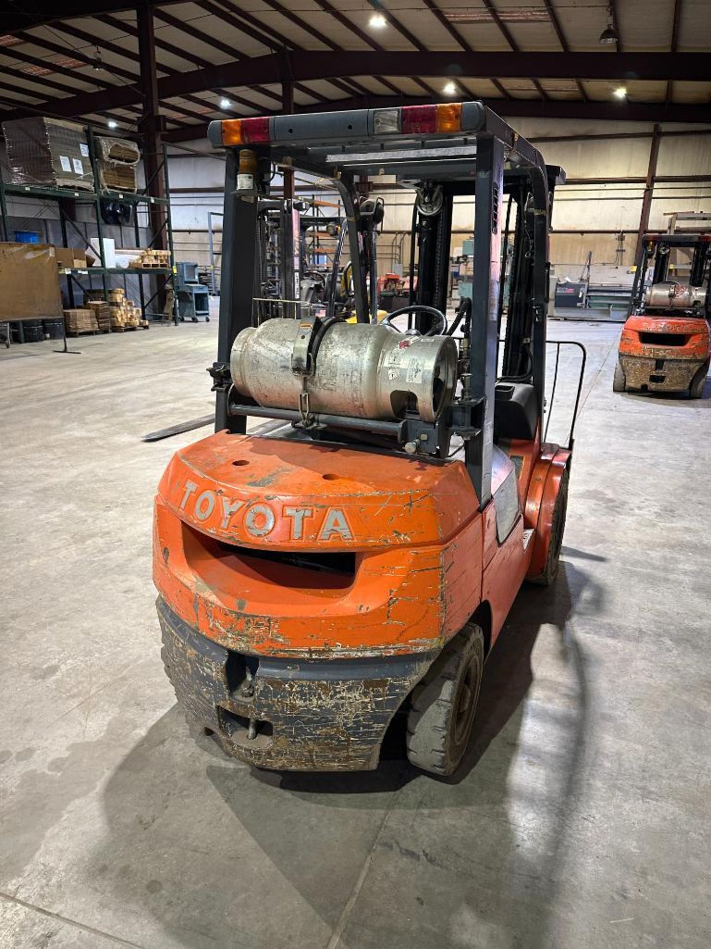 2005 Toyota 5,000 LB. Capacity Forklift, Model 7FGU25, S/N 78069, Lever ...