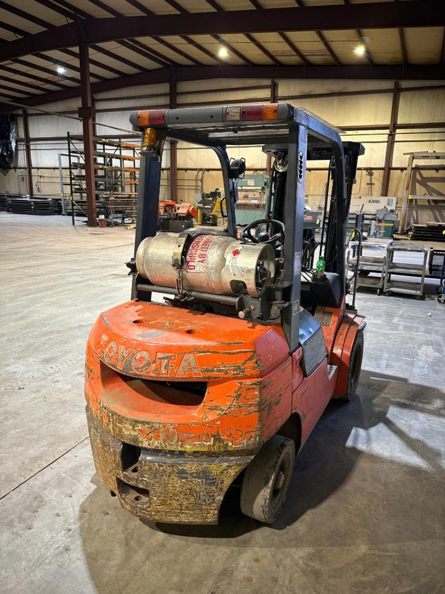 2005 Toyota 5,000 LB. Capacity Forklift, Model 7FGU25, S/N 78025, Lever ...