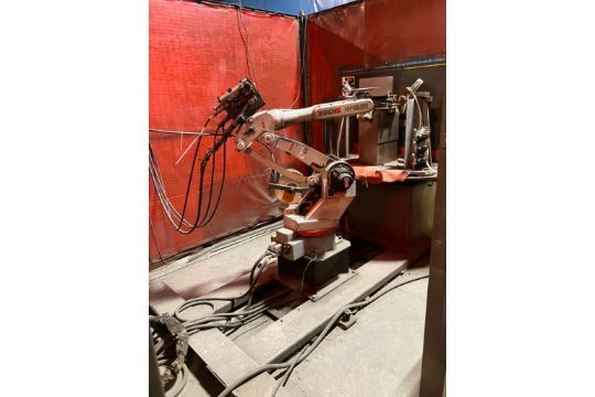 Welding Cell Consisting of Motoman SK16 6-Axis CNC Robot w/ Yasnac SRC ...