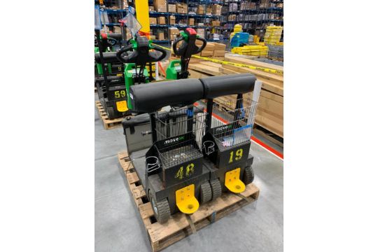 (2x) 2016 Movexx Electric Tuggers, Model T1000 Platform, S/N 1613-00242 ...