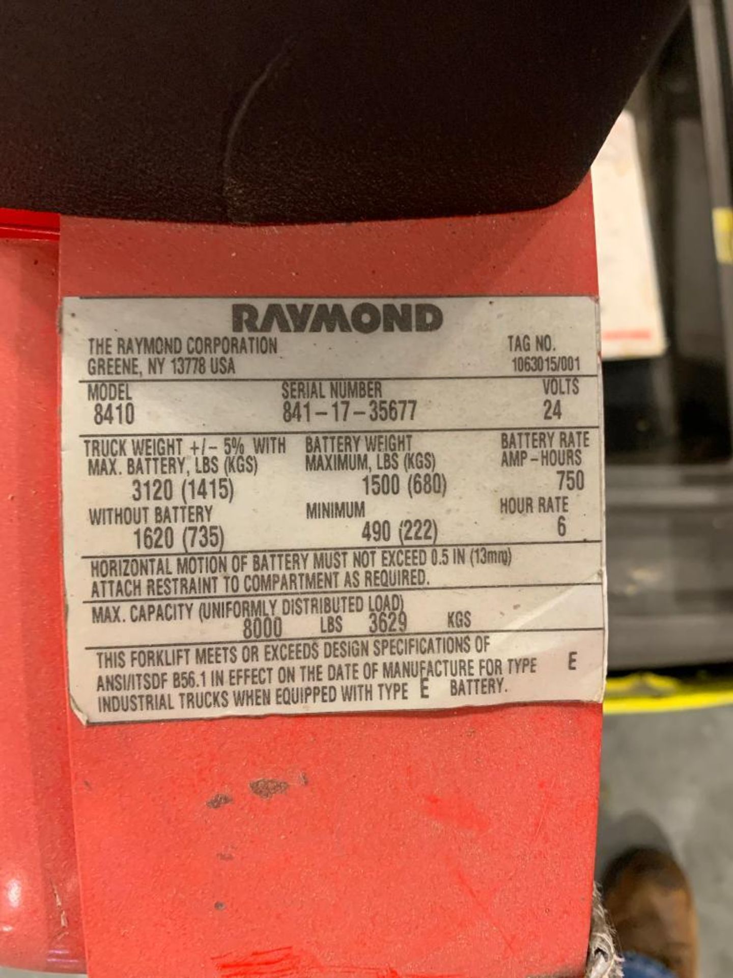 2017 Raymond 8,000 LB. Capacity Electric Walkie/ Rider Pallet Truck ...