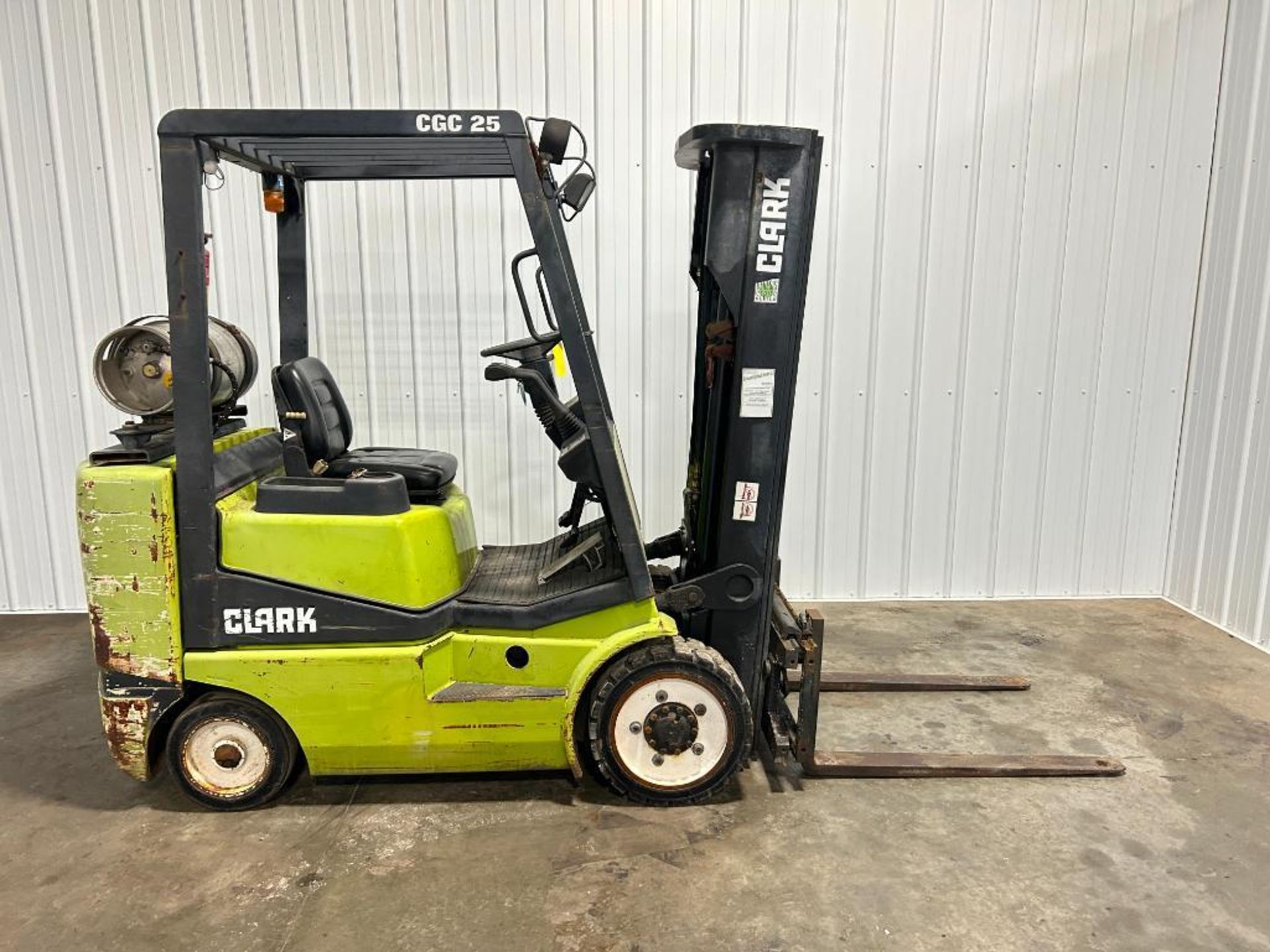 Clark 5,000-LB. Capacity Forklift, Model CGC25, S/N C365L-01849401FB ...