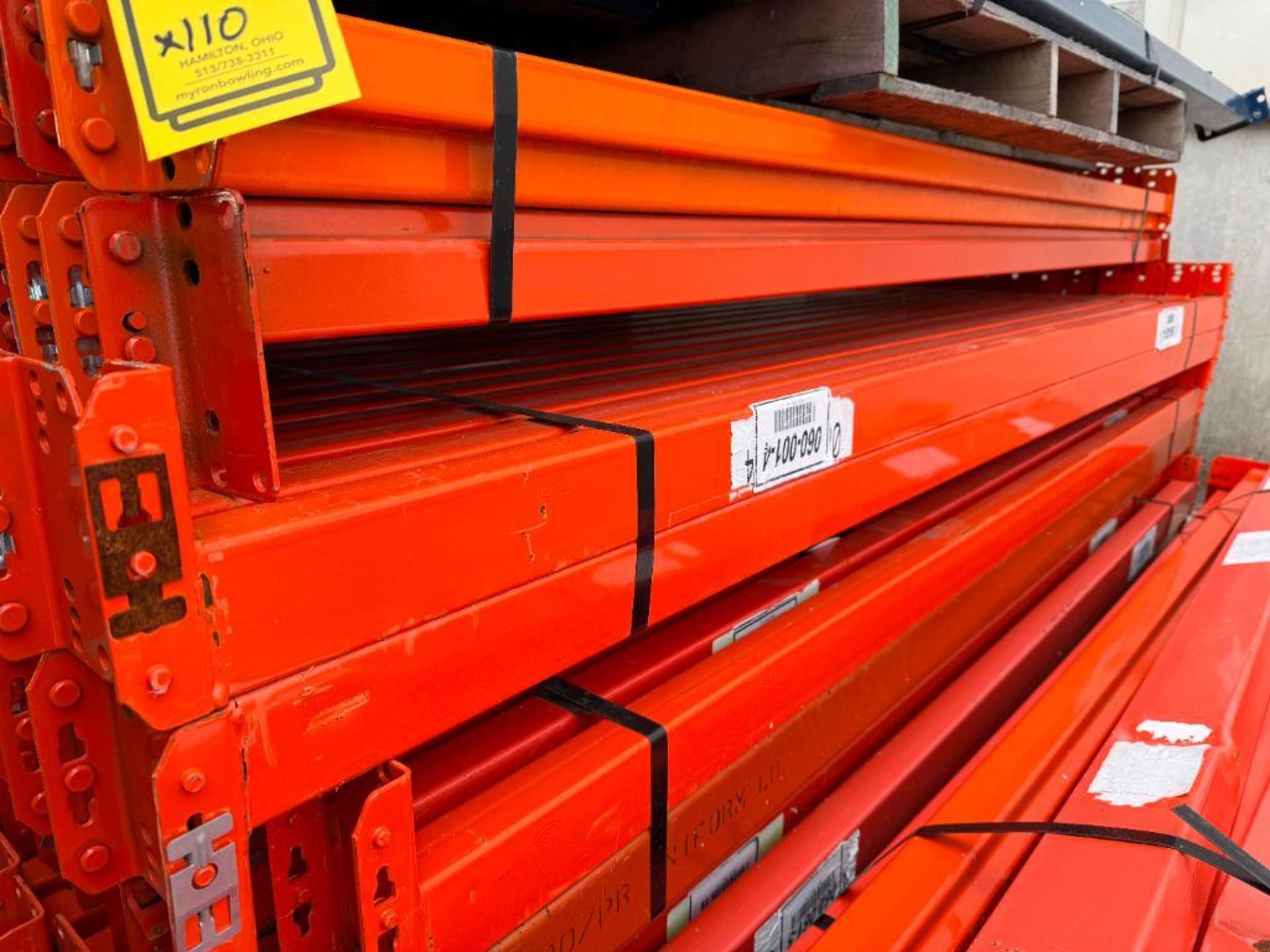 (110x) Interlake Teardrop 3-Pin Step Beams, 96" L x 3" T, ($50 Loading ...