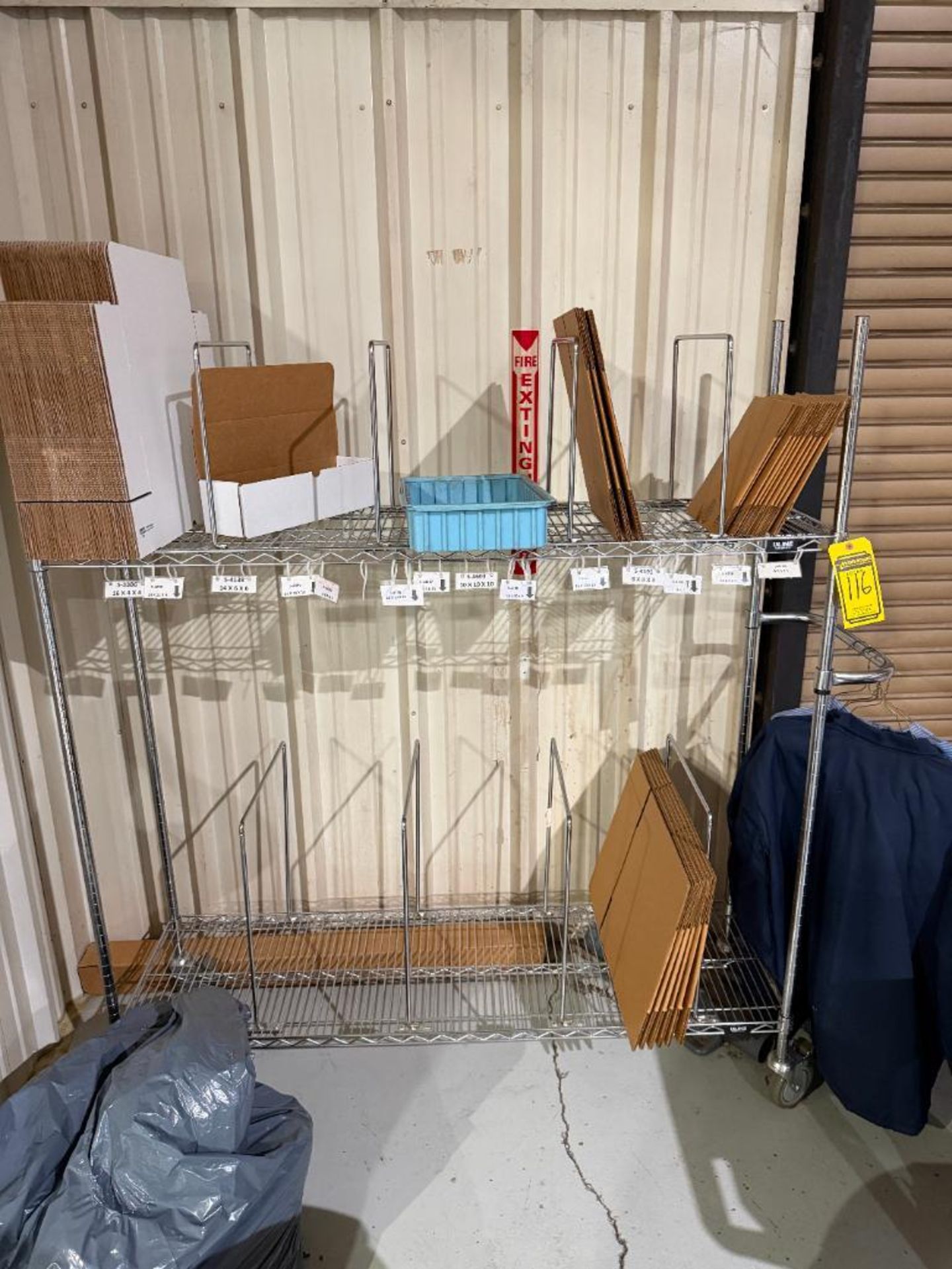 Metro rack w/ Boxes