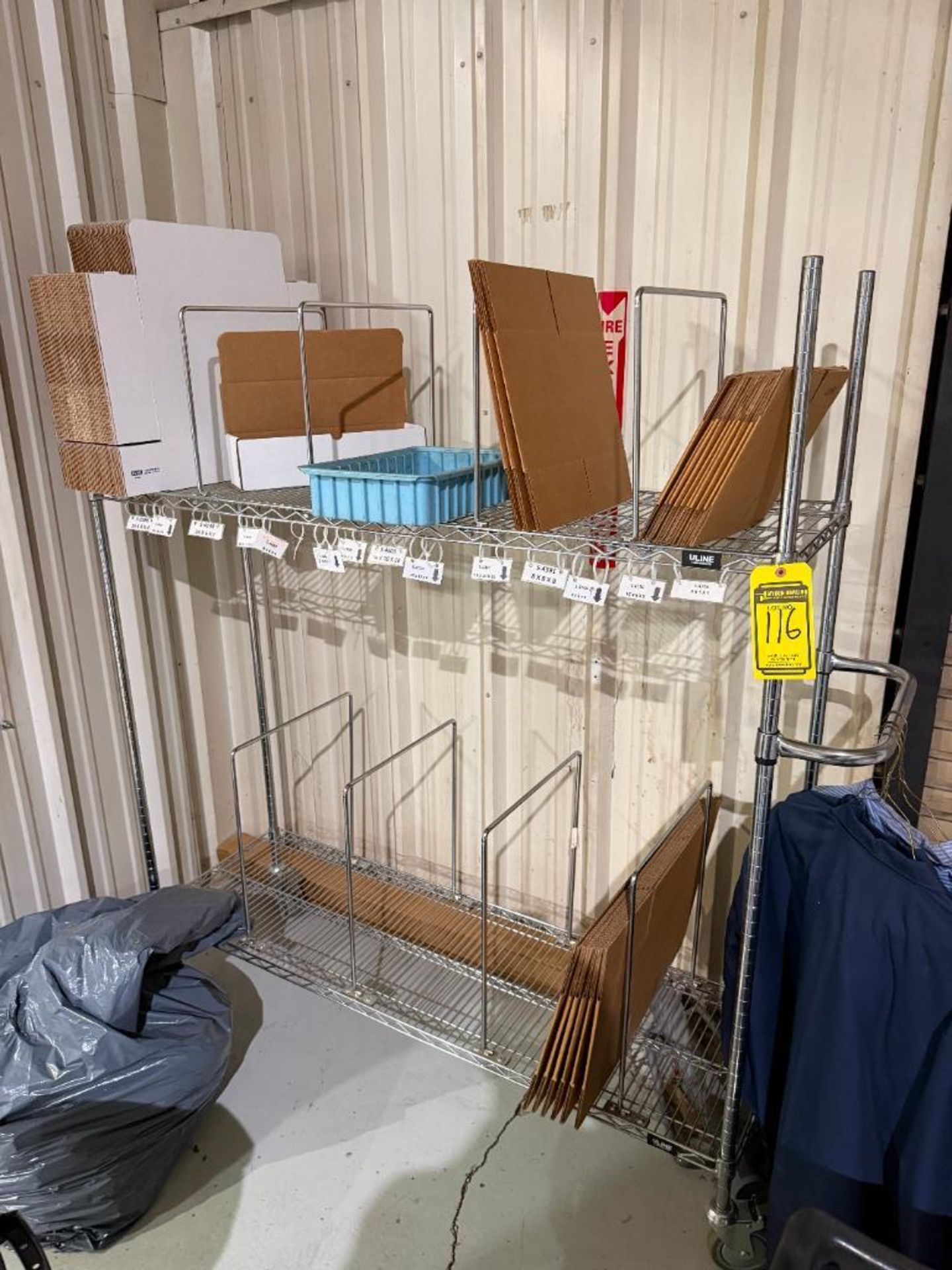 Metro rack w/ Boxes