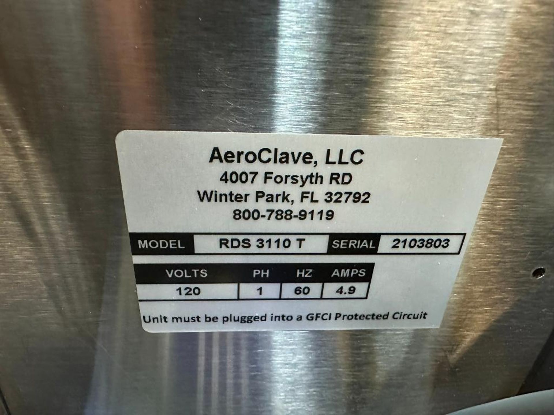 (JH) (New) AeroClave RDS3110T Portable Decontamination System, Volts ...