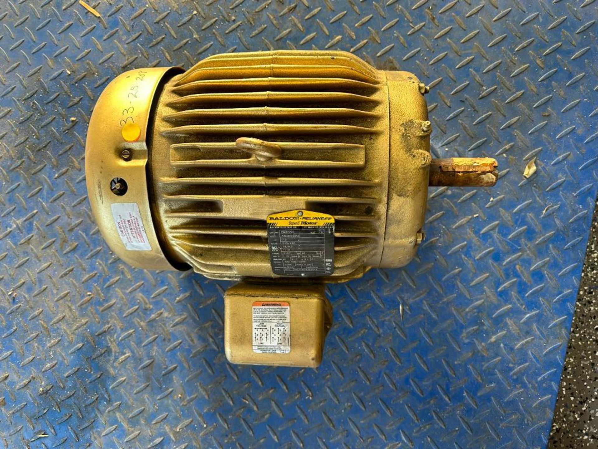 (JBP) (New) Baldor-Reliance 7.5 HP Super-E Motor, 213T Frame, 230/460 V ...