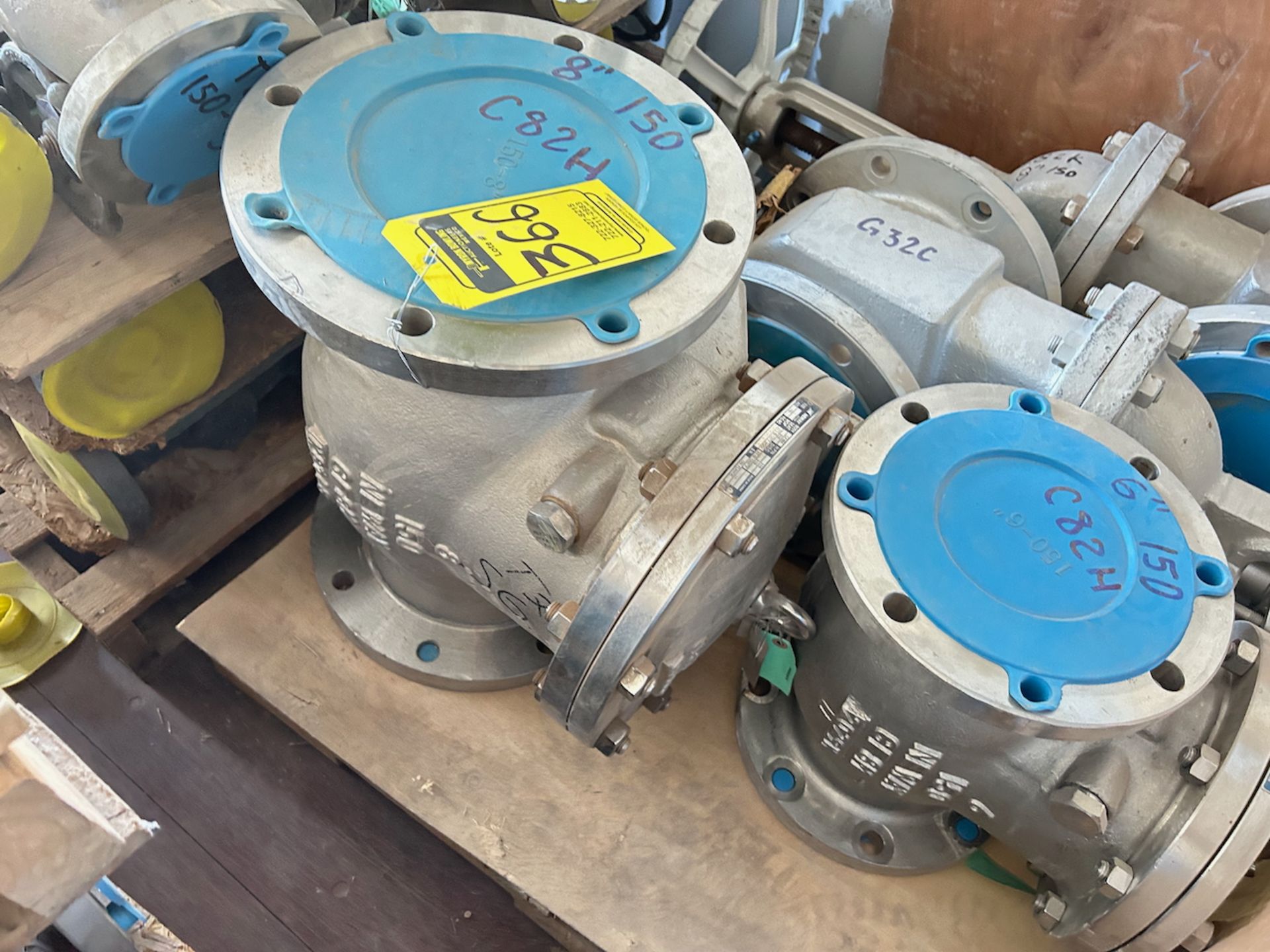 (NEW) Manual check valve, made of stainless steel, Size 8", 150 Pounds ...