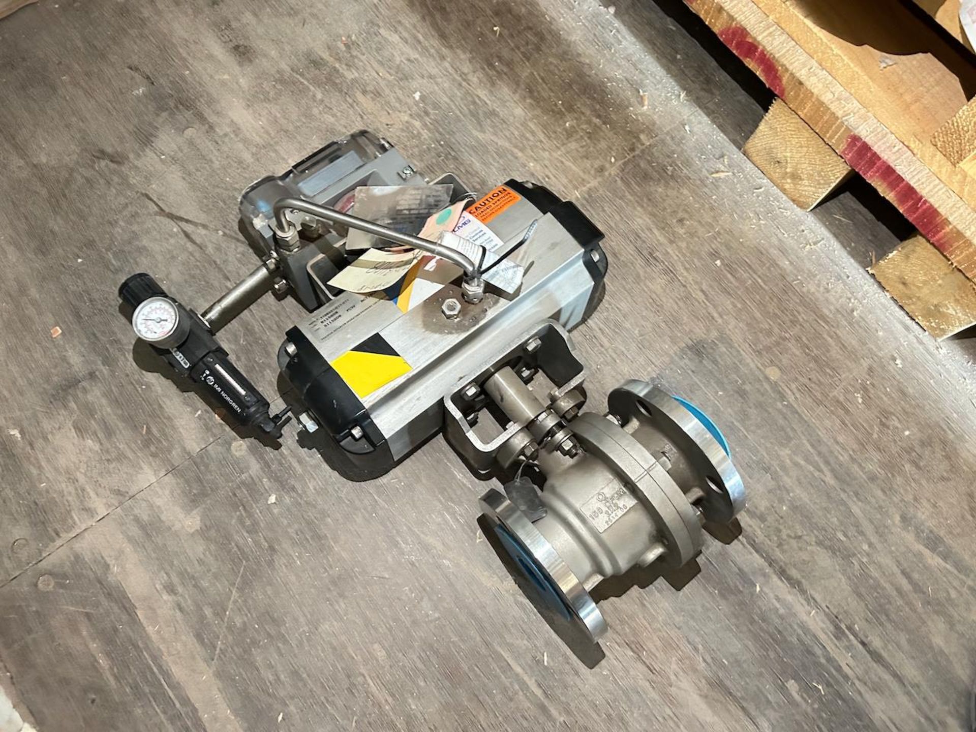 (NEW) 2 Control Valves Brand Quadrant Size 2" Ss316b 150 Lbs Actuator ...