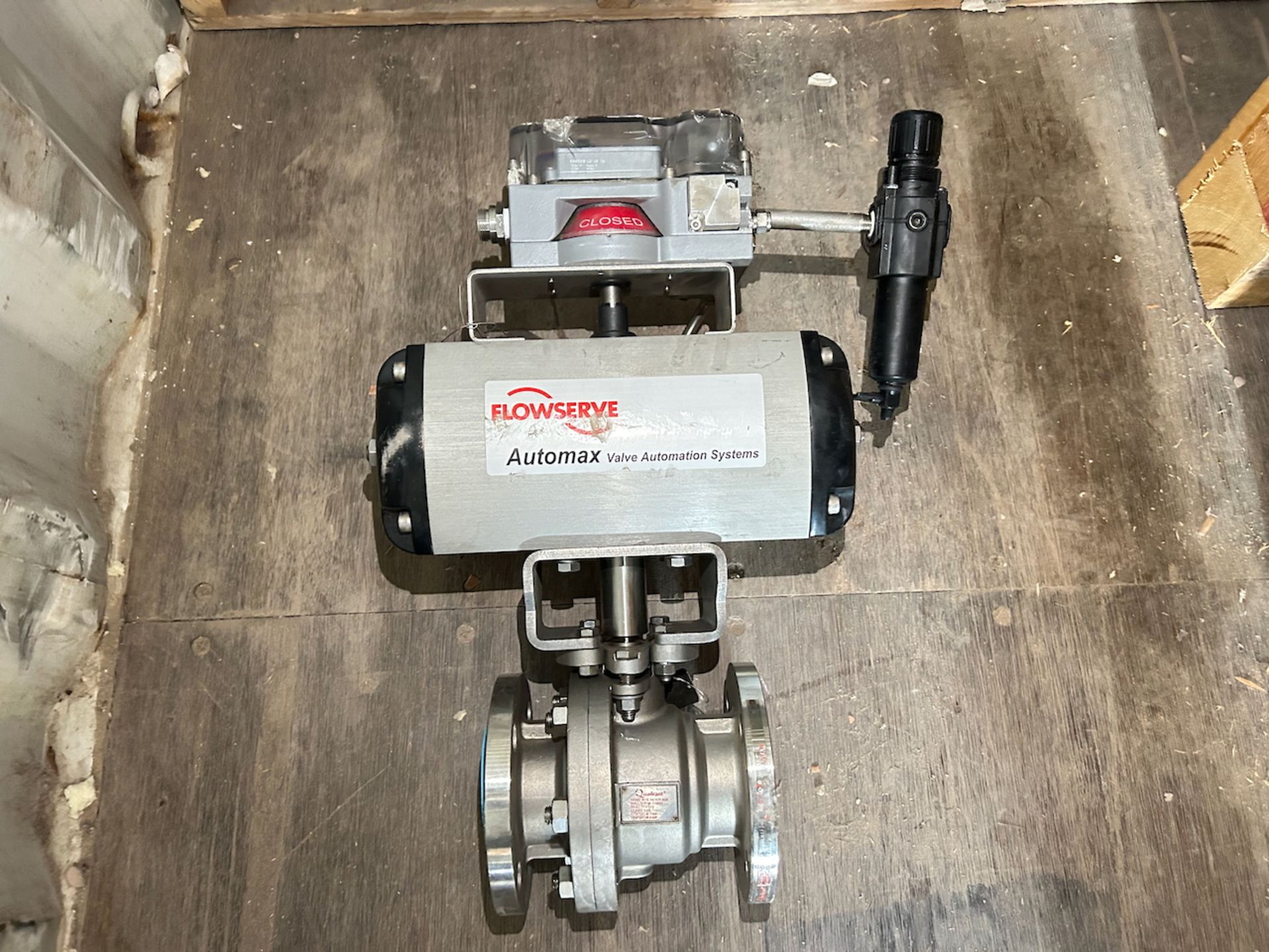 (NEW) 2 Control Valves Brand Quadrant Size 2" Ss316b 150 Lbs Actuator ...