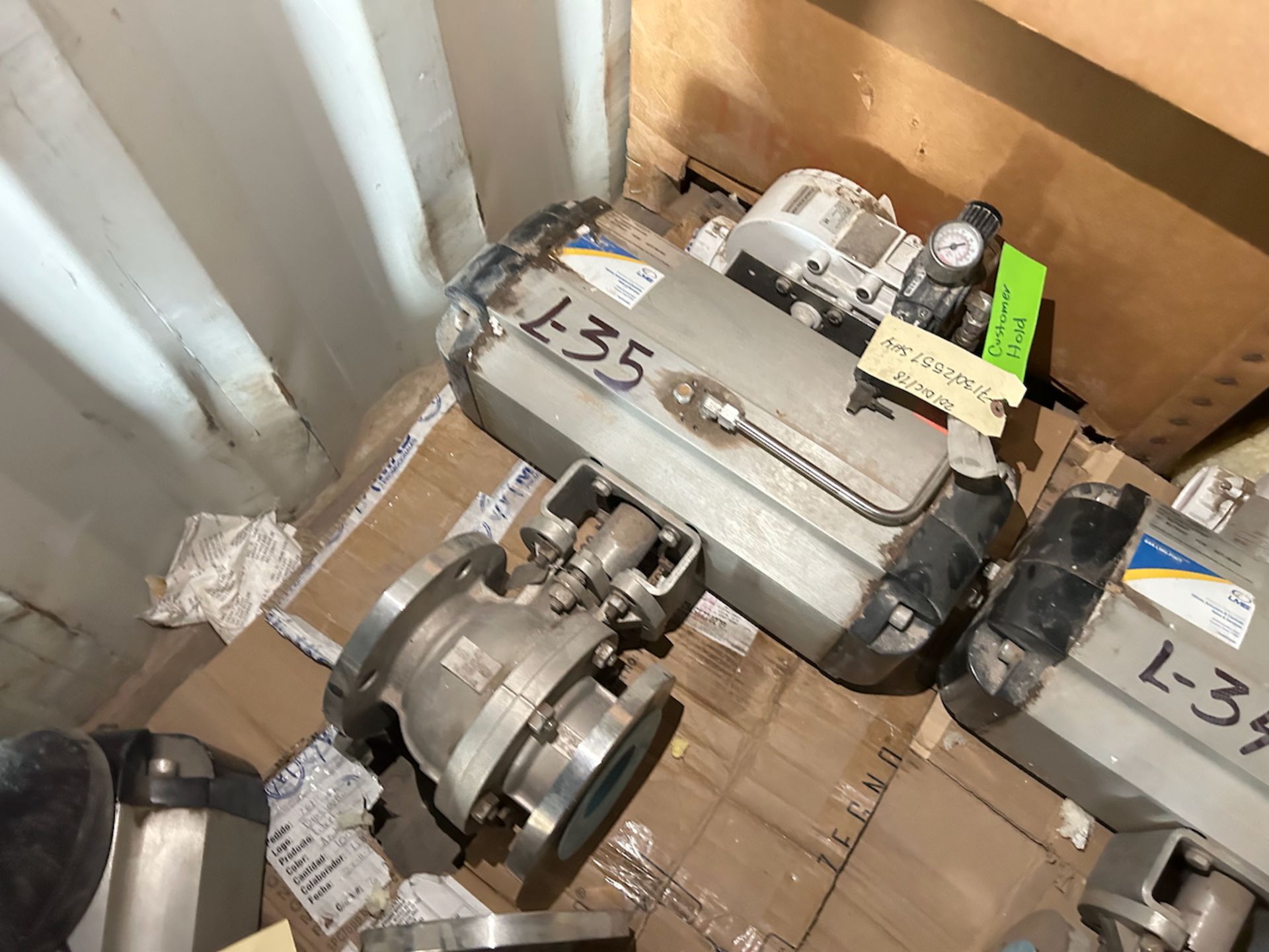 (NEW) 2 Automatic Ball Valves with Pneumatic Actuator Brand Lmg ...