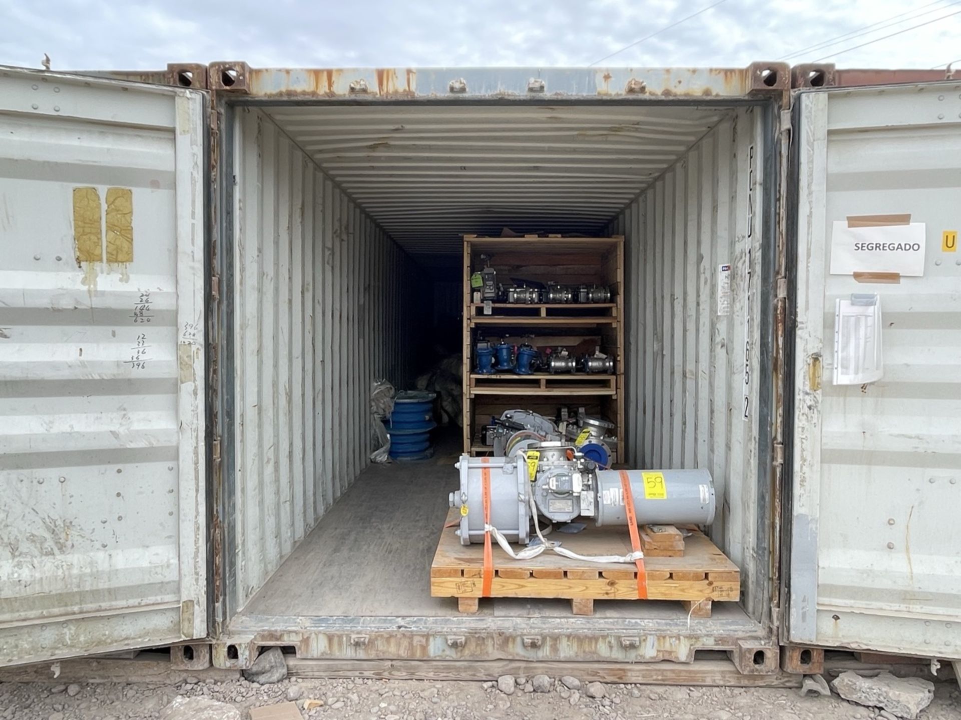 (USED) General Cargo Container in Steel, approximate measurements 12 m ...