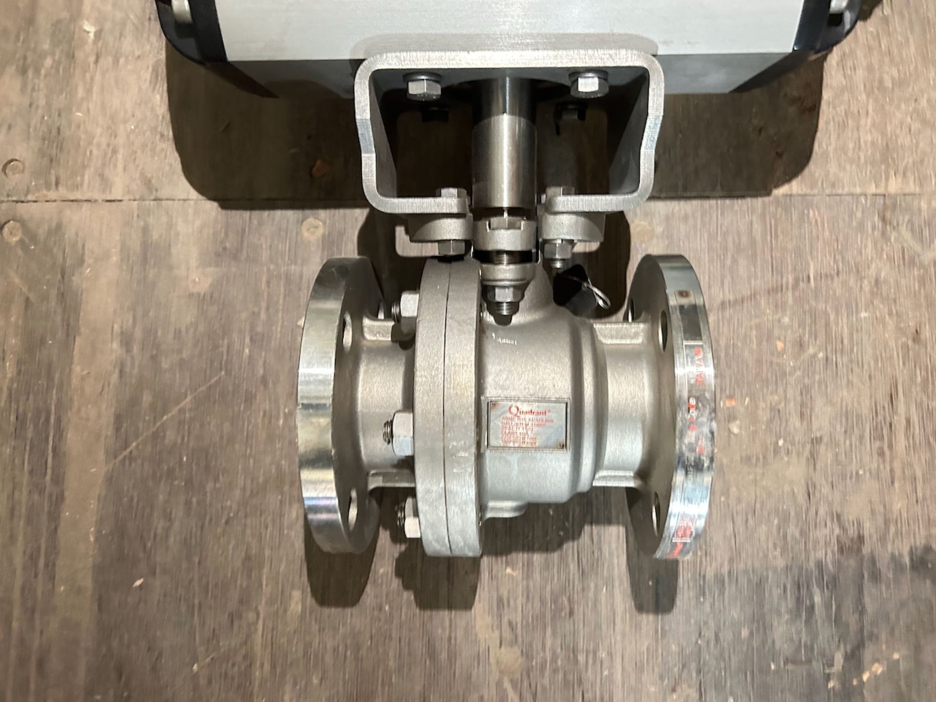 (NEW) 2 Control Valves Brand Quadrant Size 2" Ss316b 150 Lbs Actuator ...