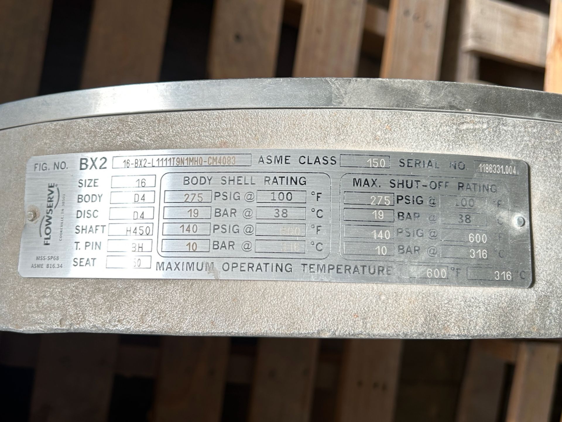 (NEW) 1 Control Valve Brand Flowserve Model: Bx2 16-Bx2-L111/9n1mh0 ...