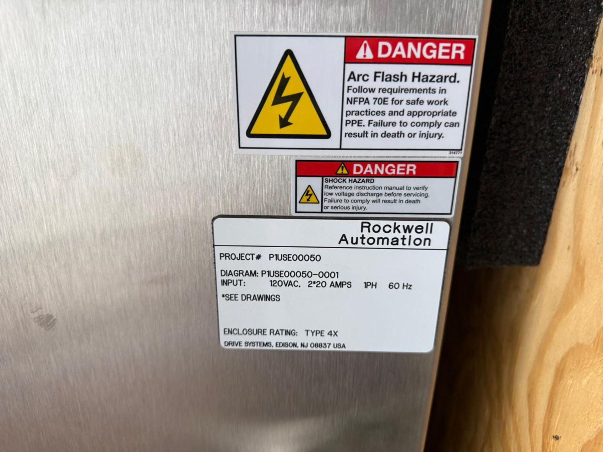 (NEW) Caustic Load Control Panel Brand ROCKWELL, Model TYPE 4X, no ...