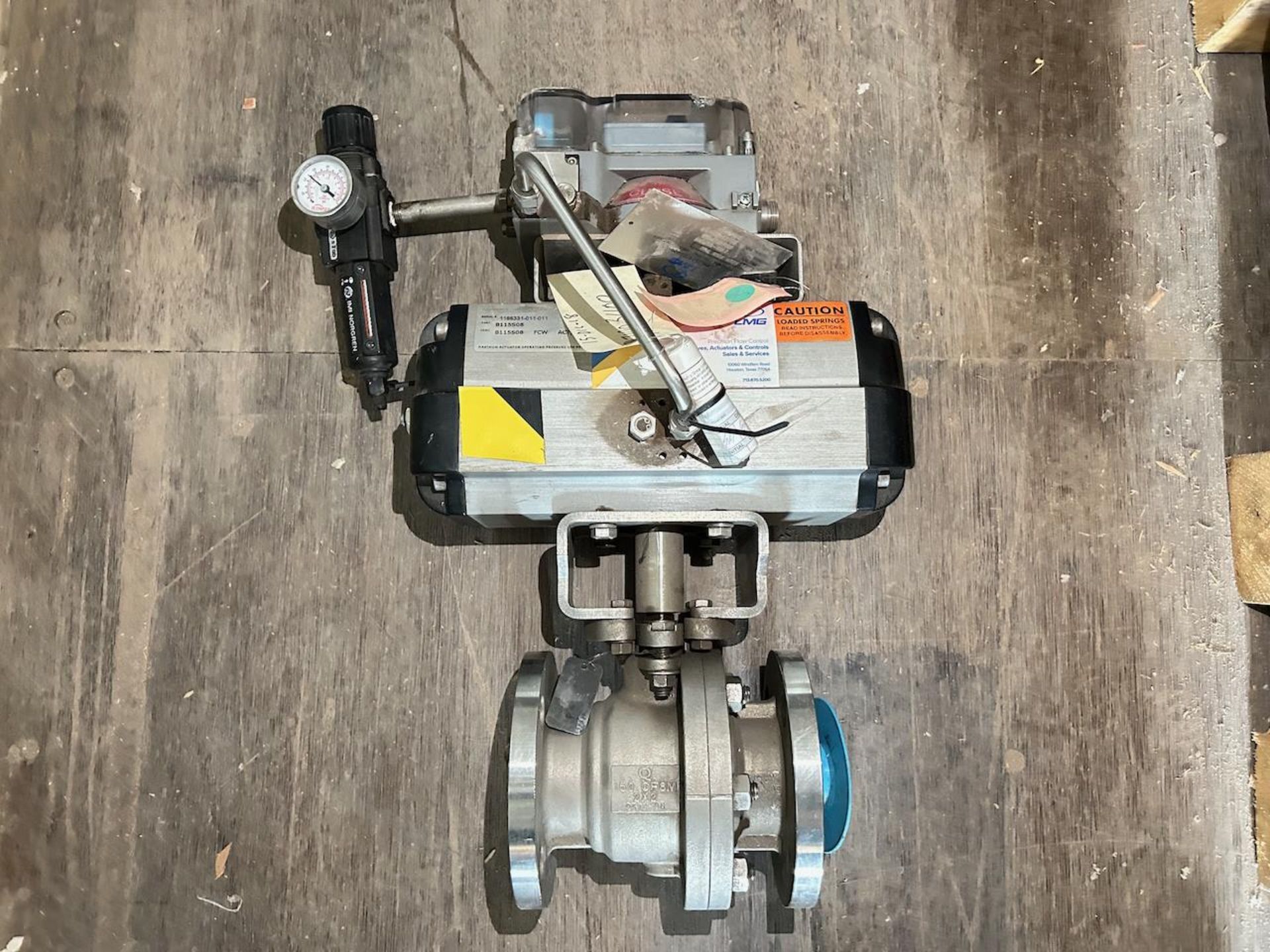 (NEW) 2 Control Valves Brand Quadrant Size 2" Ss316b 150 Lbs Actuator ...