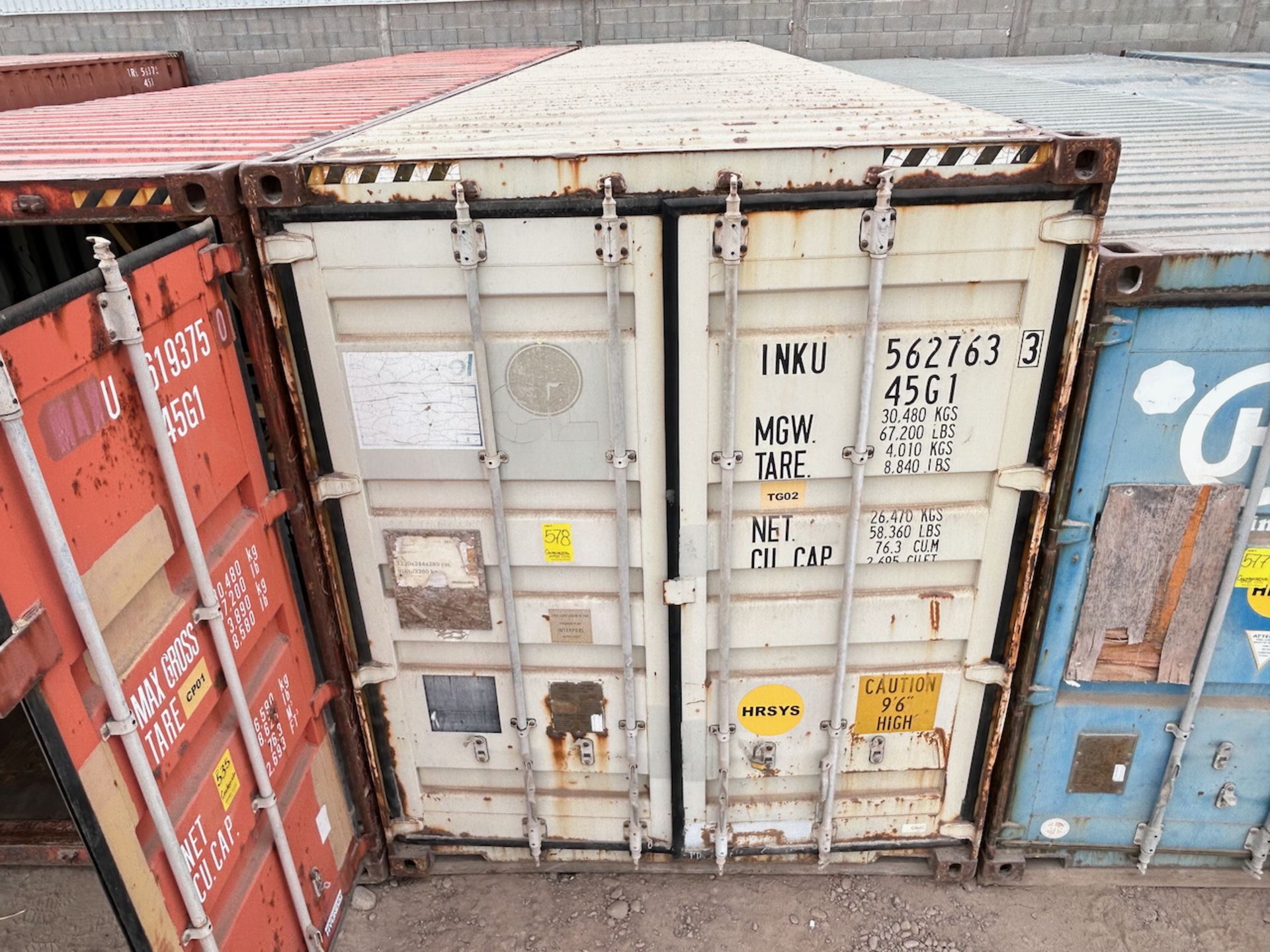 (USED) General Cargo Container in Steel, approximate measurements 12 m ...