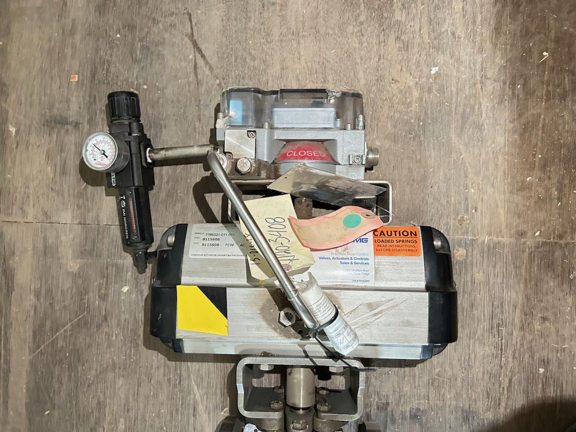(NEW) 2 Control Valves Brand Quadrant Size 2" Ss316b 150 Lbs Actuator ...