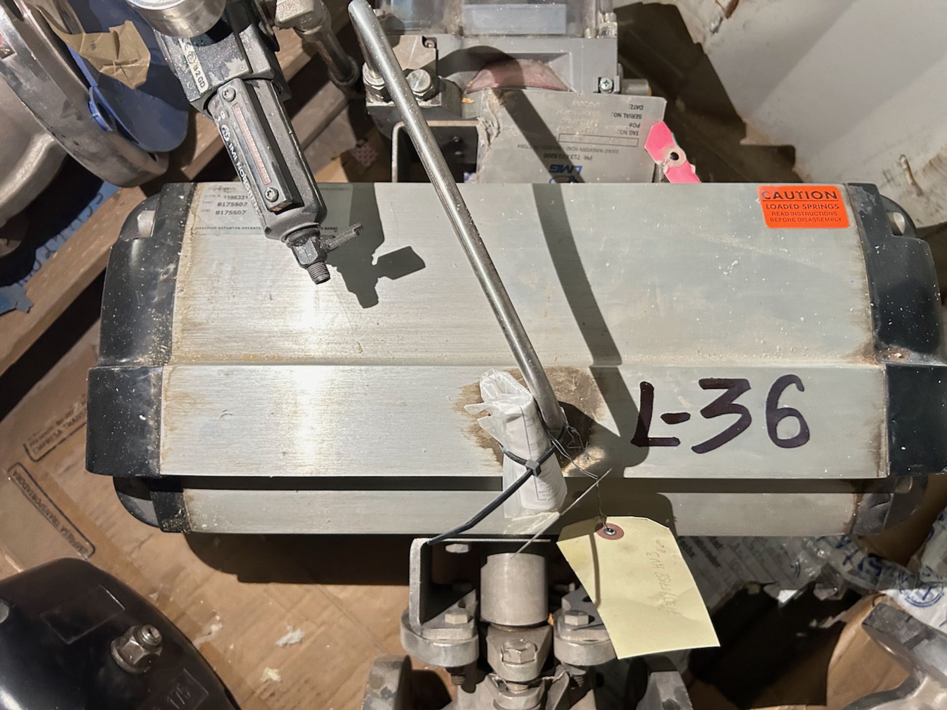 (NEW) 2 Automatic Ball Electro Valves with Pneumatic Actuator Brand Lmg ...